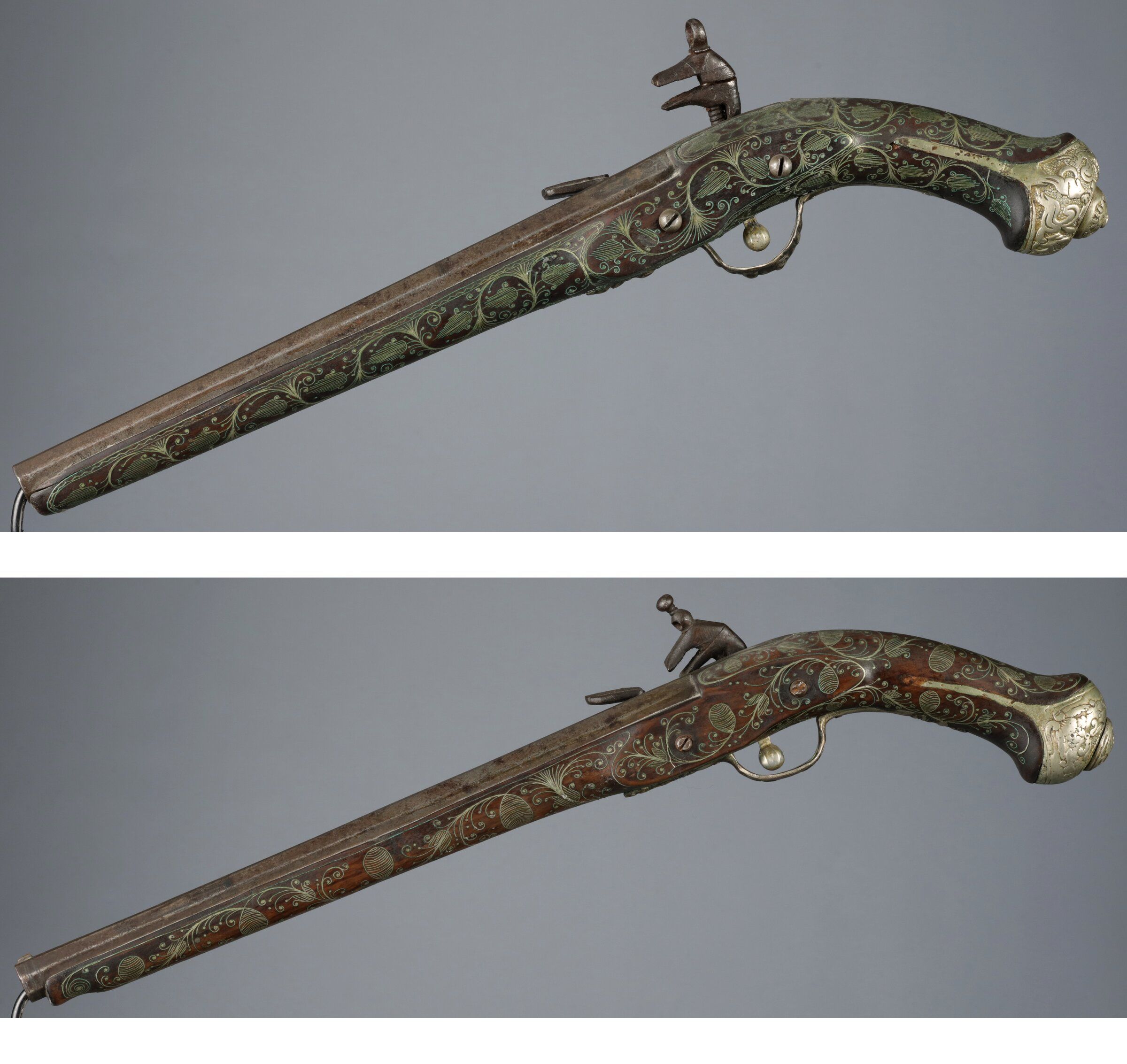 Pair of Middle Eastern Flintlock Pistols | Rock Island Auction