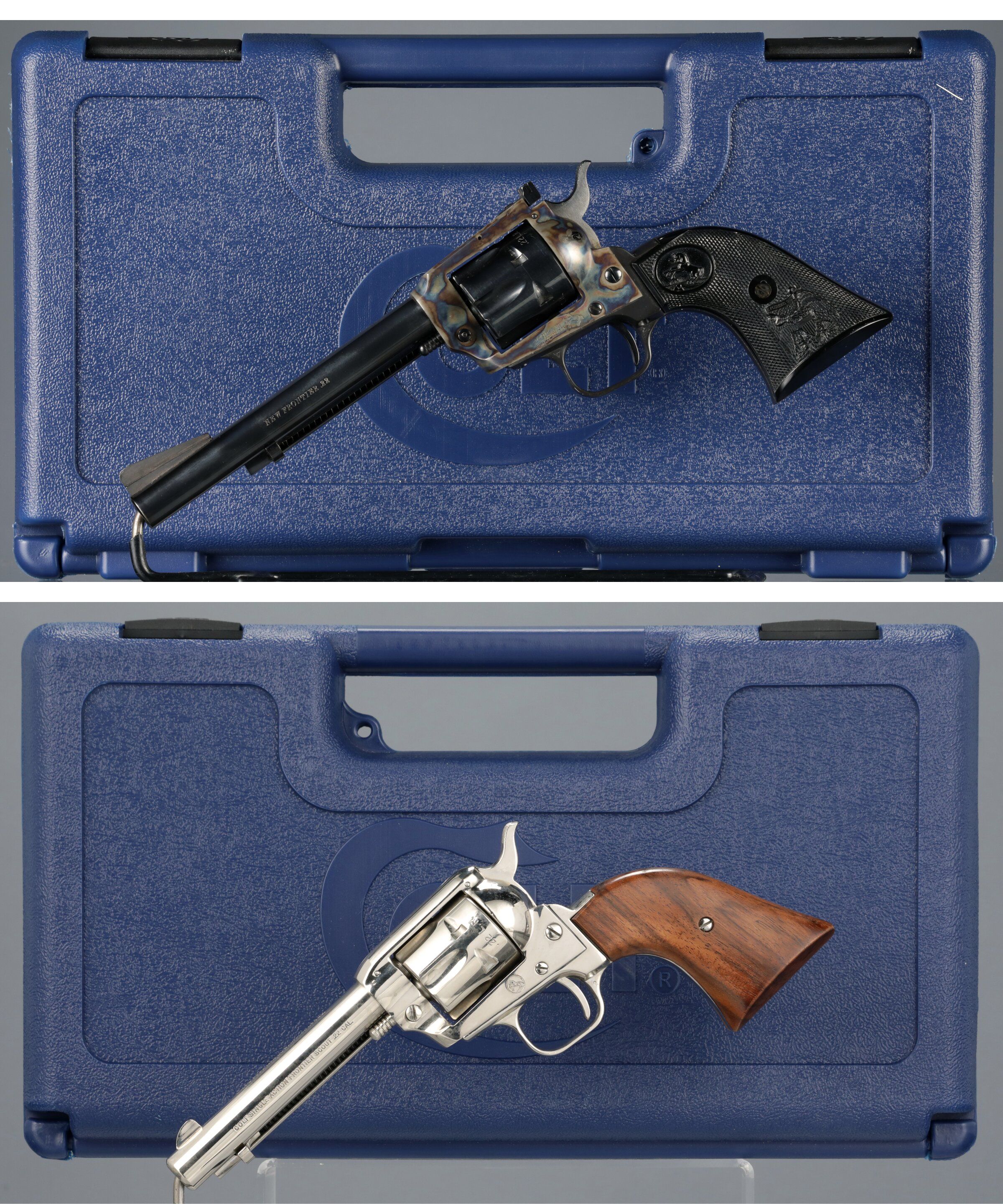 Two Colt Single Action Rimfire Revolvers with Cases | Rock Island Auction