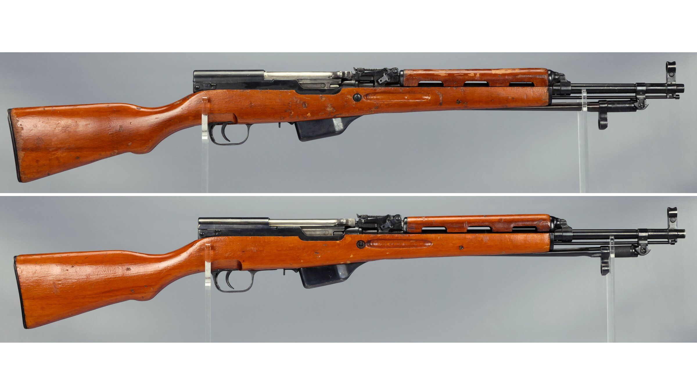 Two Albanian SKS Semi-Automatic Rifles | Rock Island Auction