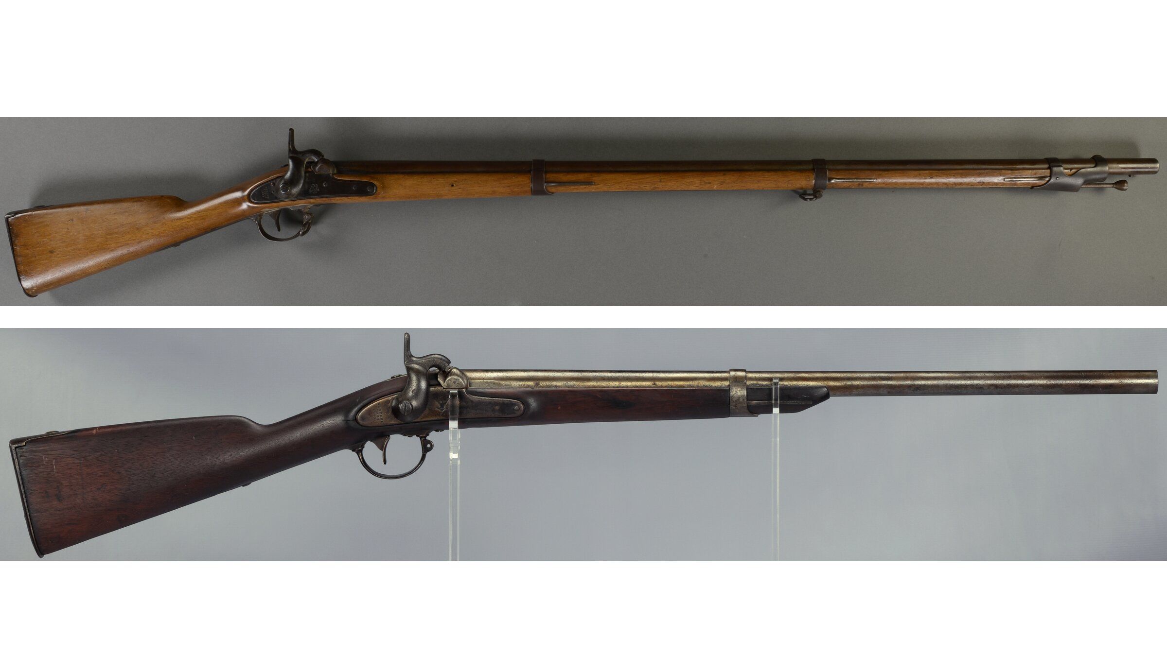 Two U.S. Military Model 1842 Percussion Muskets | Rock Island Auction