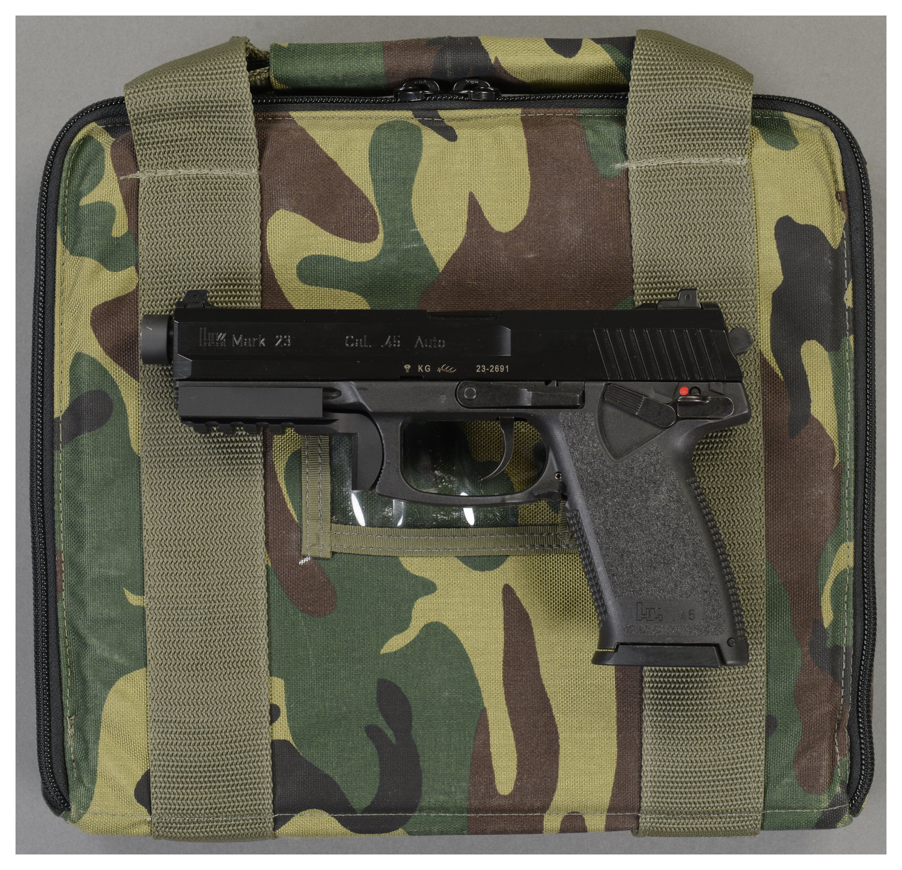 Heckler And Koch Mark 23 Semi Automatic Pistol With Case Rock Island