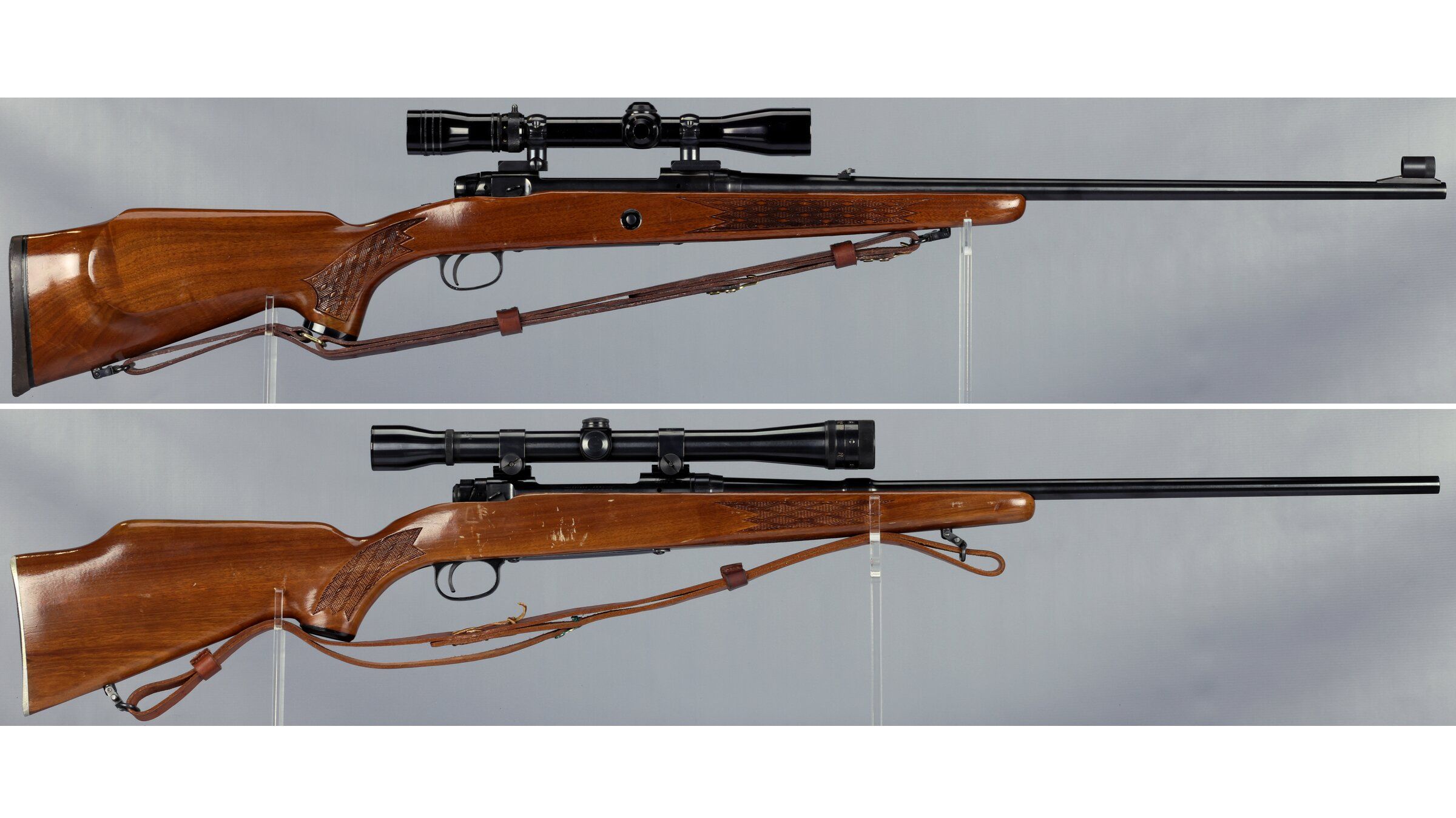Two Savage Left Handed Bolt Action Rifles with Scopes | Rock Island Auction