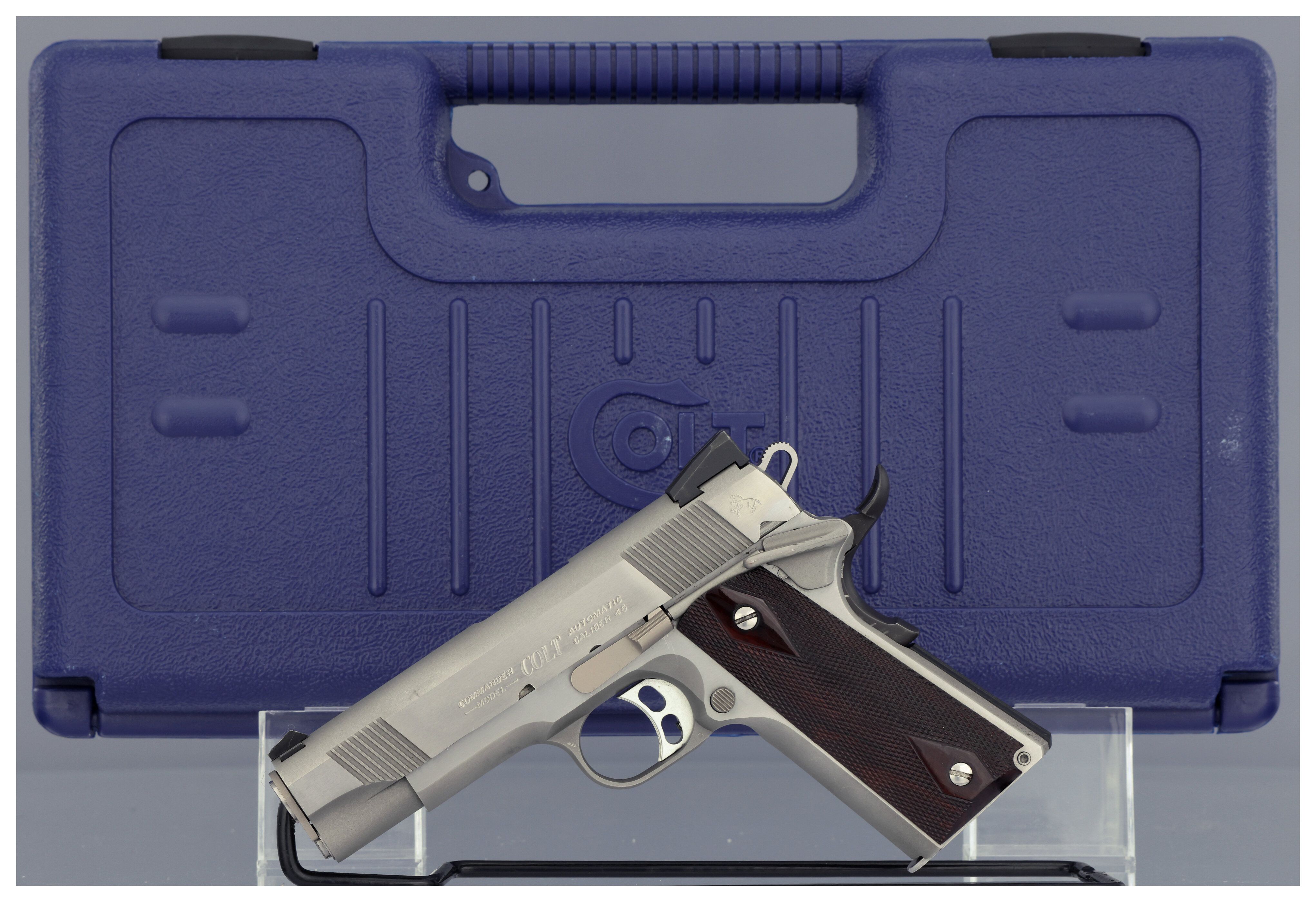 Colt Combat Commander Model Semi-Automatic Pistol with Case | Rock ...