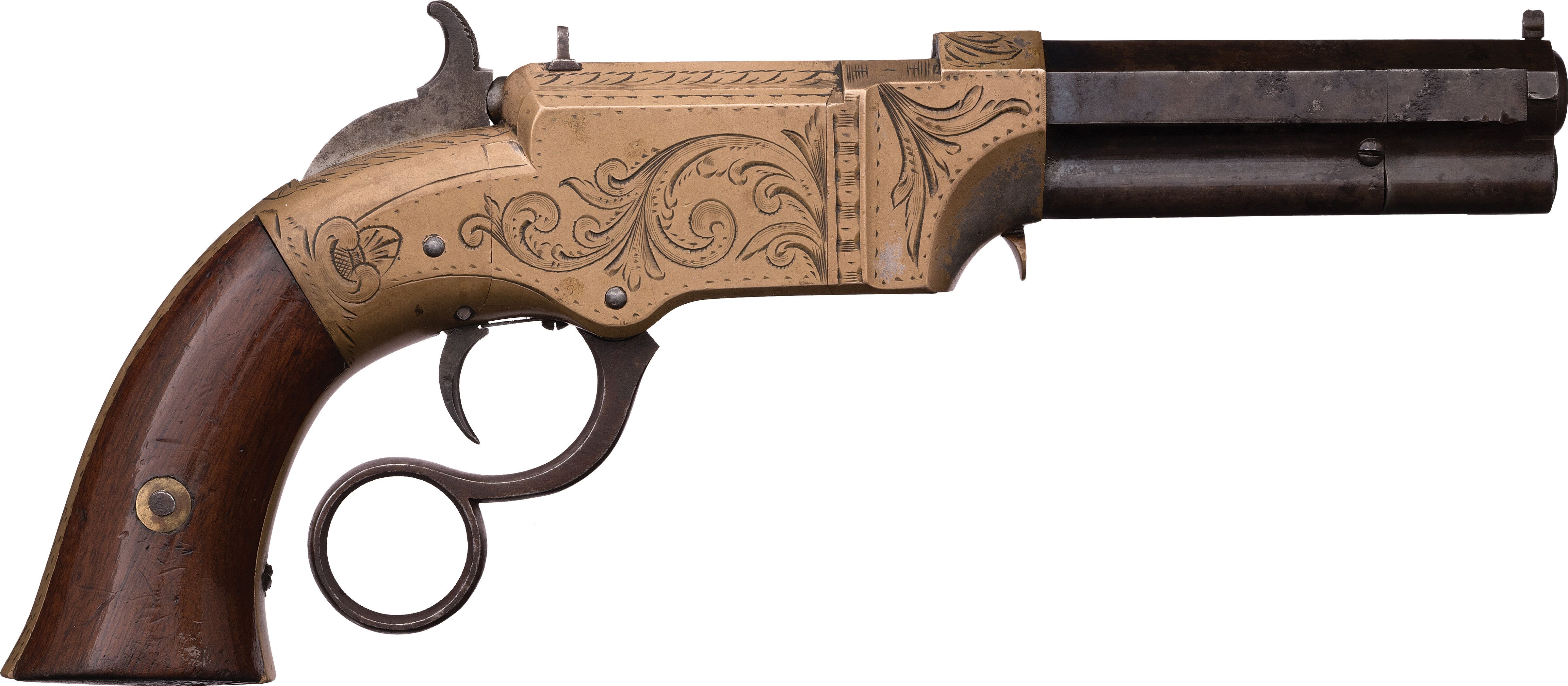 Factory Engraved New Haven Arms Co. Volcanic No. 1 Pocket Pistol | Rock ...