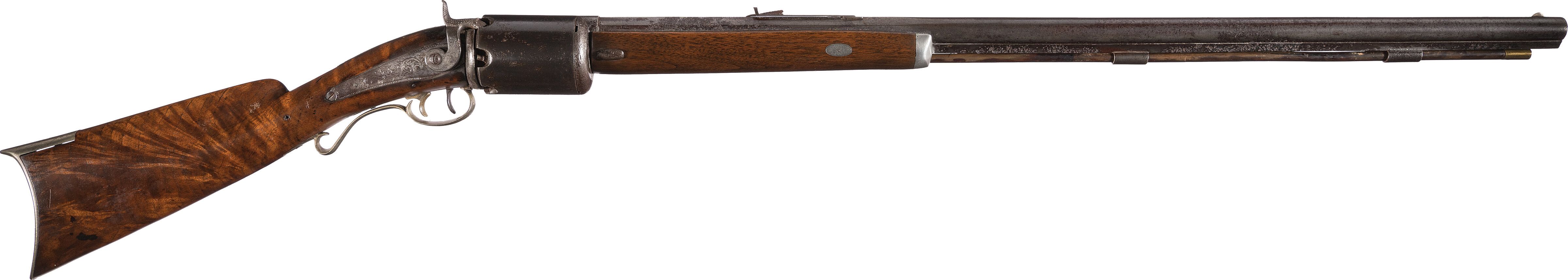Six-Shot Percussion Revolving Shotgun | Rock Island Auction