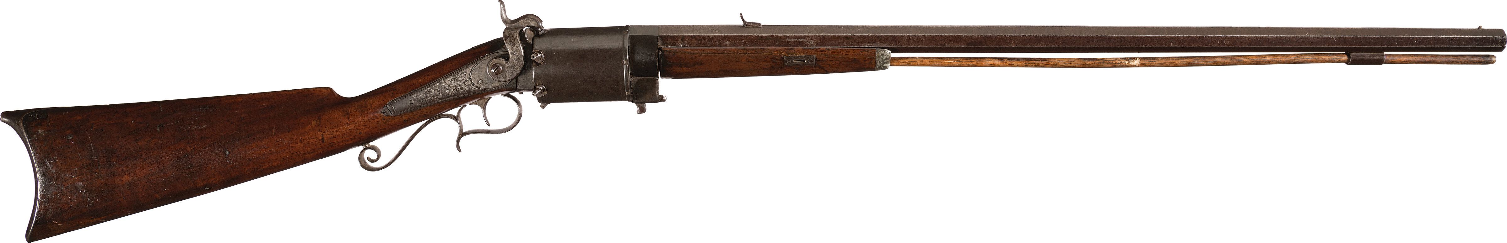 Percussion Miller Patent/Billinghurst Type Revolving Rifle | Rock ...
