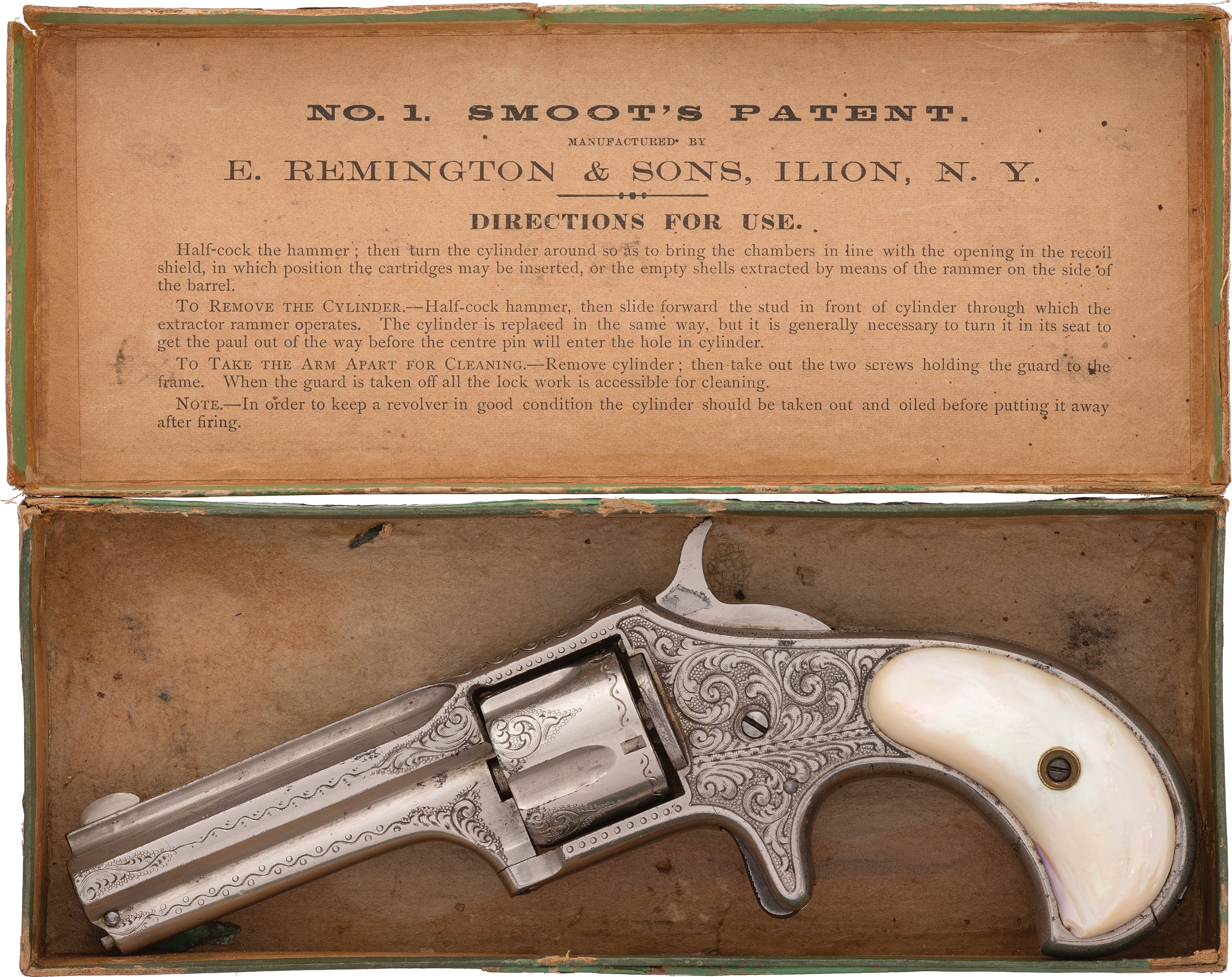 Factory Engraved Remington-Smoot New Model Number One Revolver | Rock ...
