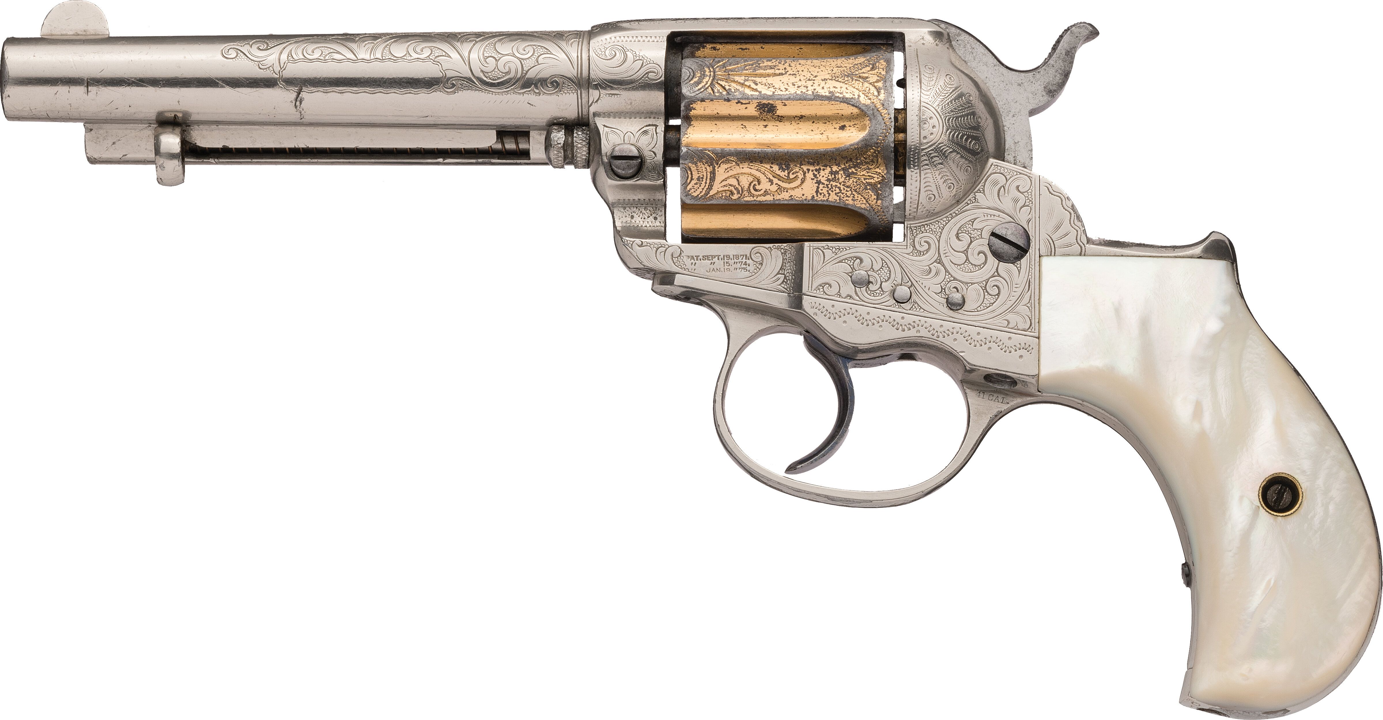 Factory Engraved Colt Model 1877 Thunderer Revolver | Rock Island Auction