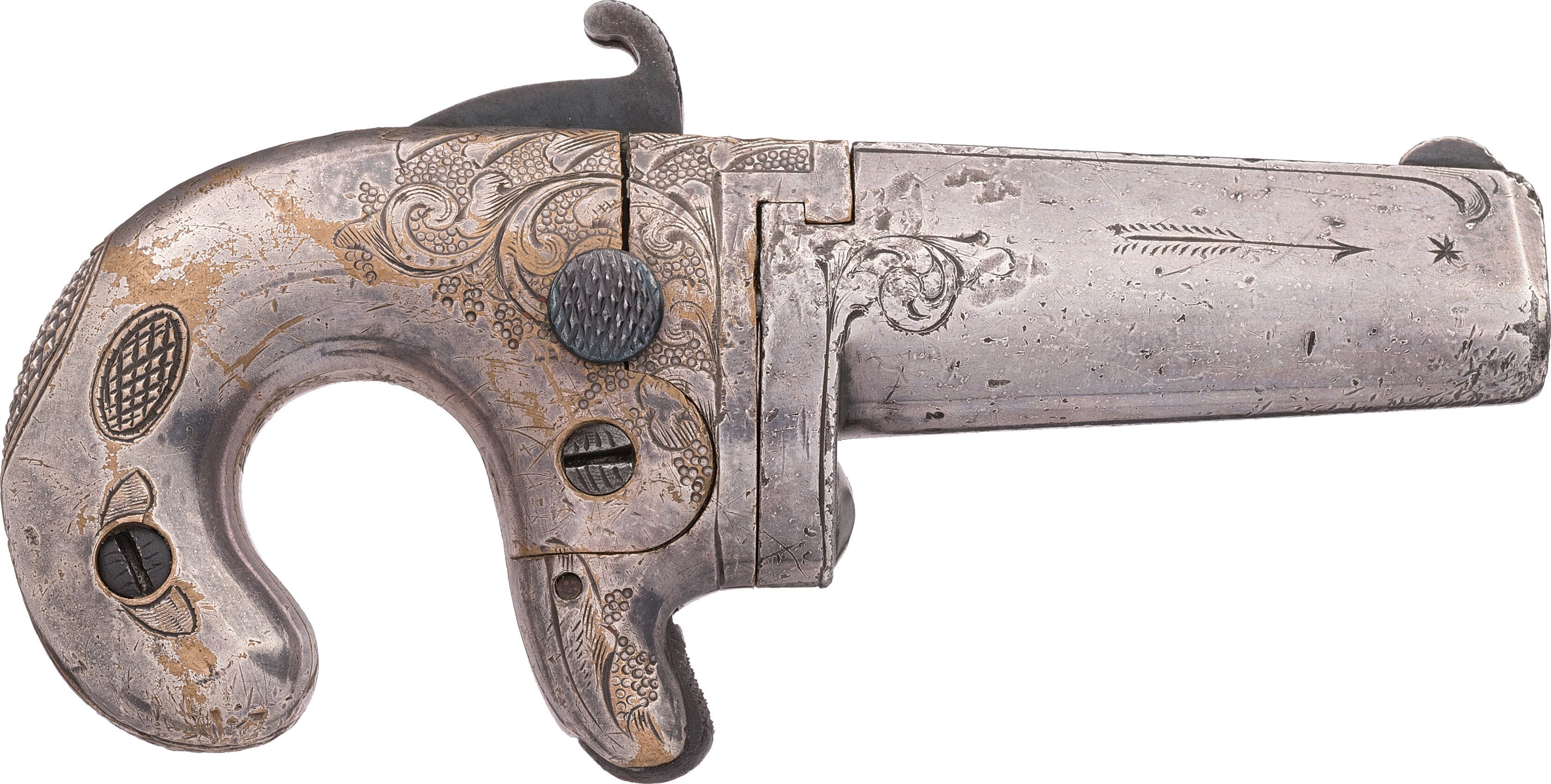 Engraved Moore's Patent Fire Arms Co. 1st Model Derringer | Rock Island ...