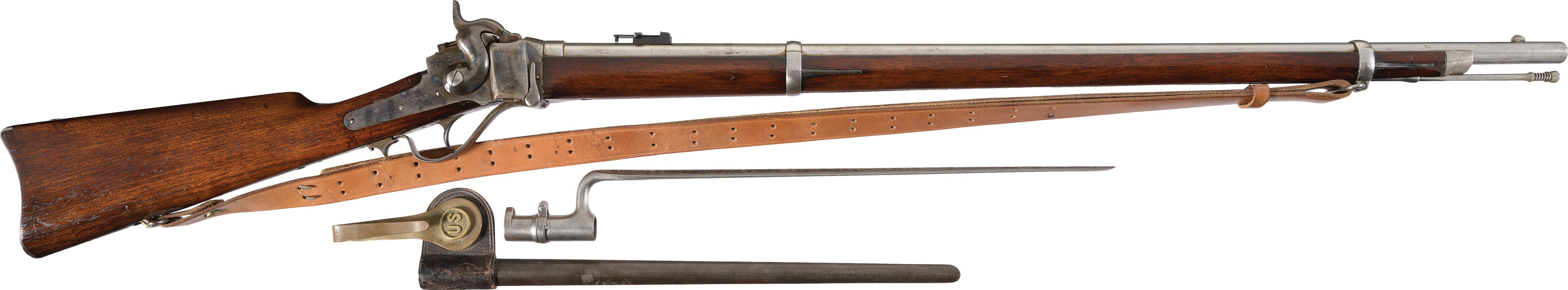U.S. Sharps/Springfield Model 1870 1st Type Rifle with Bayonet | Rock ...