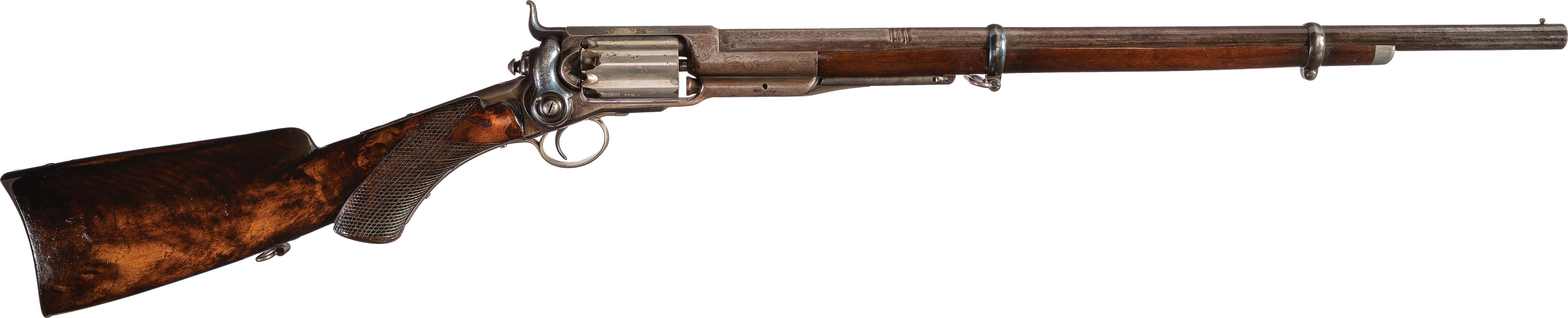 Engraved Colt Model 1855 Pattern Percussion Revolving Shotgun | Rock ...