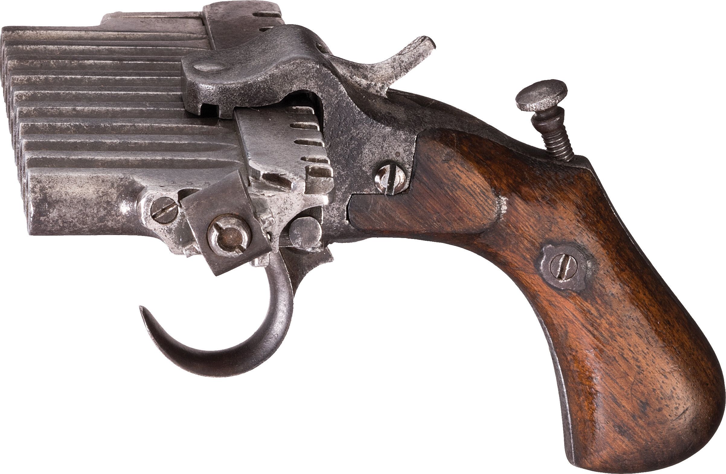 10-Shot Jarre Pinfire Harmonica Pistol | Rock Island Auction