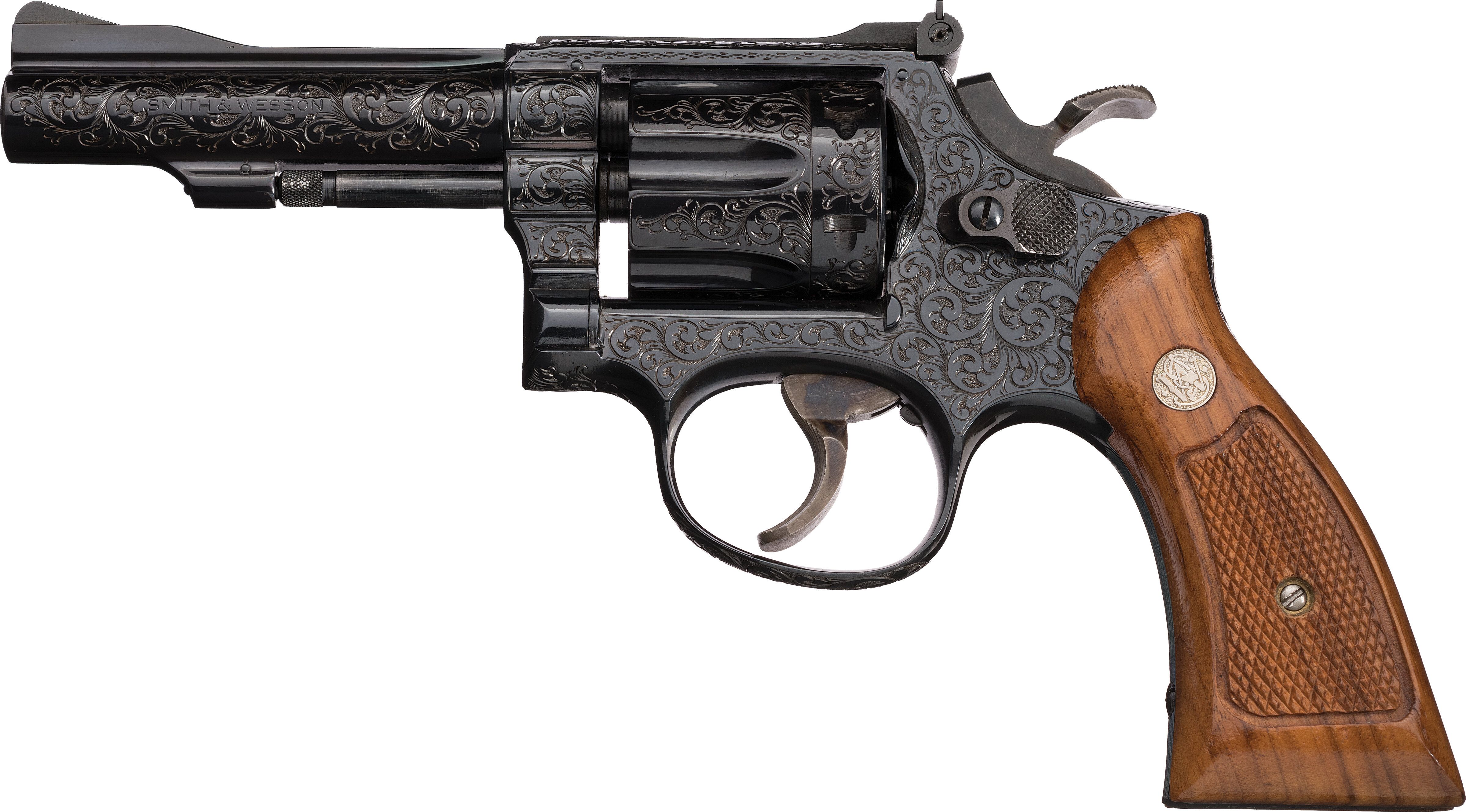 Engraved Smith & Wesson Model 18-2 Double Action Revolver | Rock Island ...