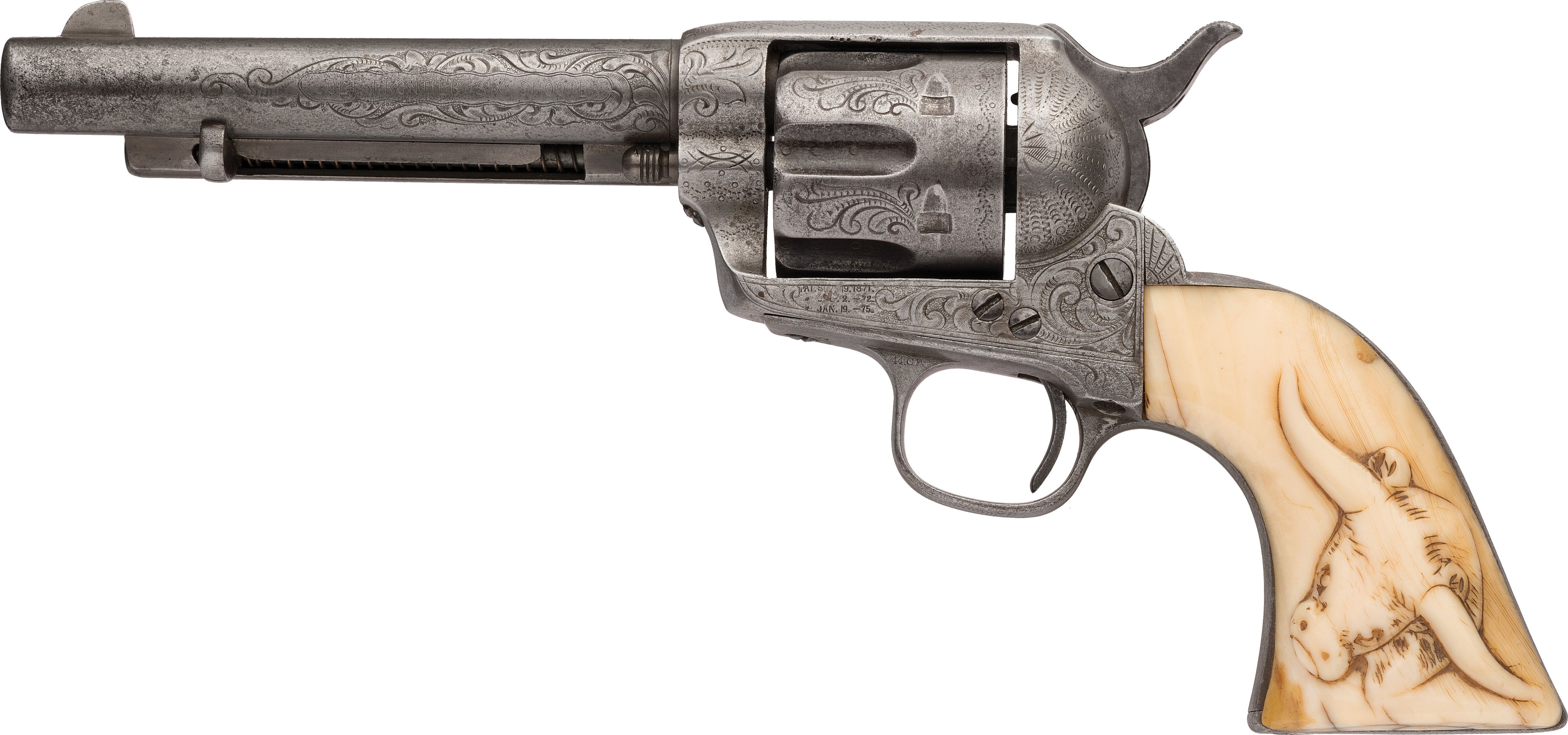 Factory Engraved Colt Frontier Six Shooter SAA Revolver | Rock Island ...