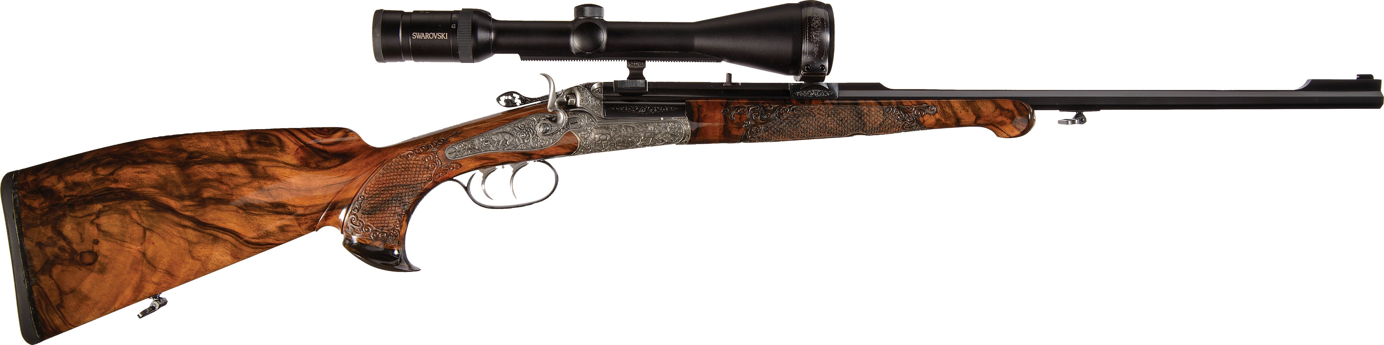 Joh. Outschar's Sohn Single Shot Rifle with Swarovski Scope | Rock ...