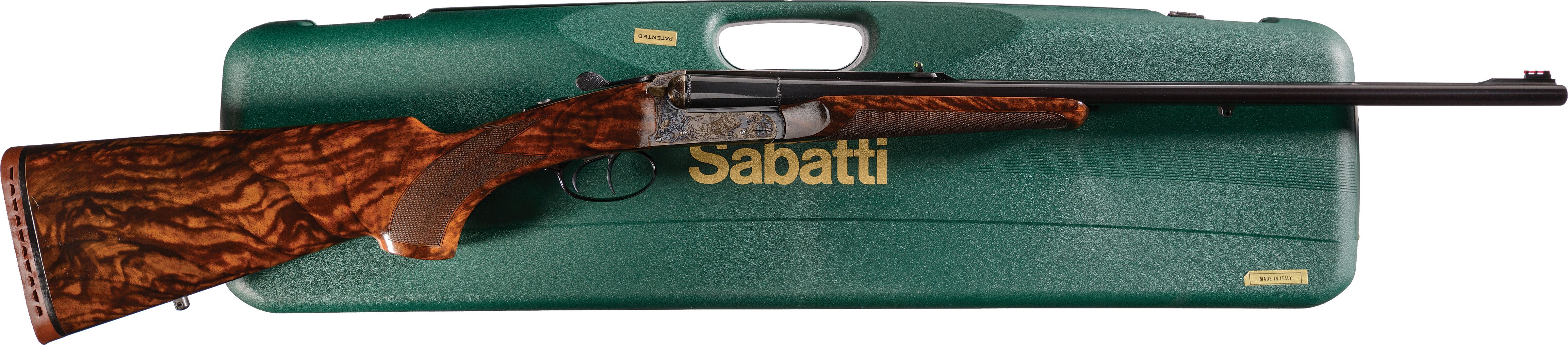 Factory Engraved Sabatti Classic 92 Double Rifle with Case | Rock ...