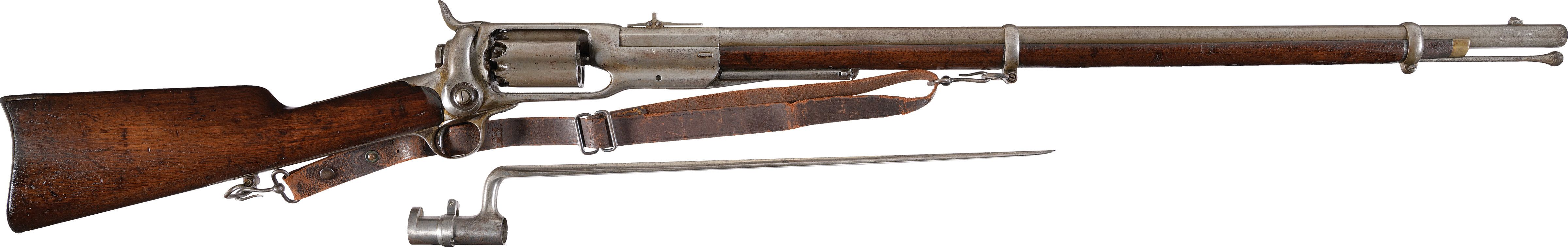 Civil War U.S. Colt 1855 Military Percussion Revolving Rifle | Rock ...