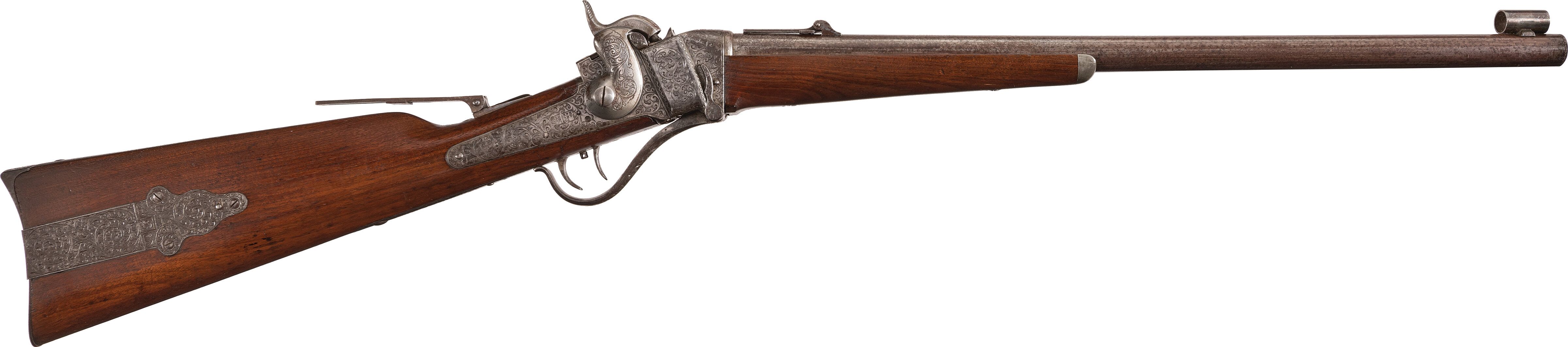 Engraved Sharps Model 1853 Slant Breech Carbine | Rock Island Auction