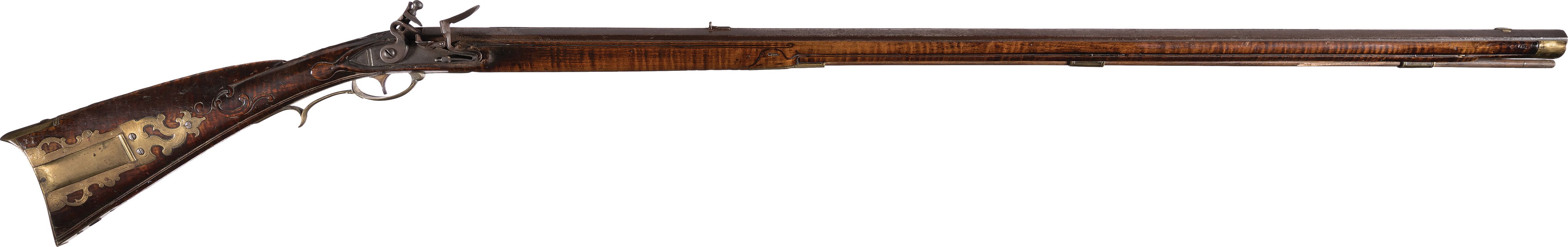 Peter Berry Golden Age Flintlock American Long Rifle | Rock Island Auction