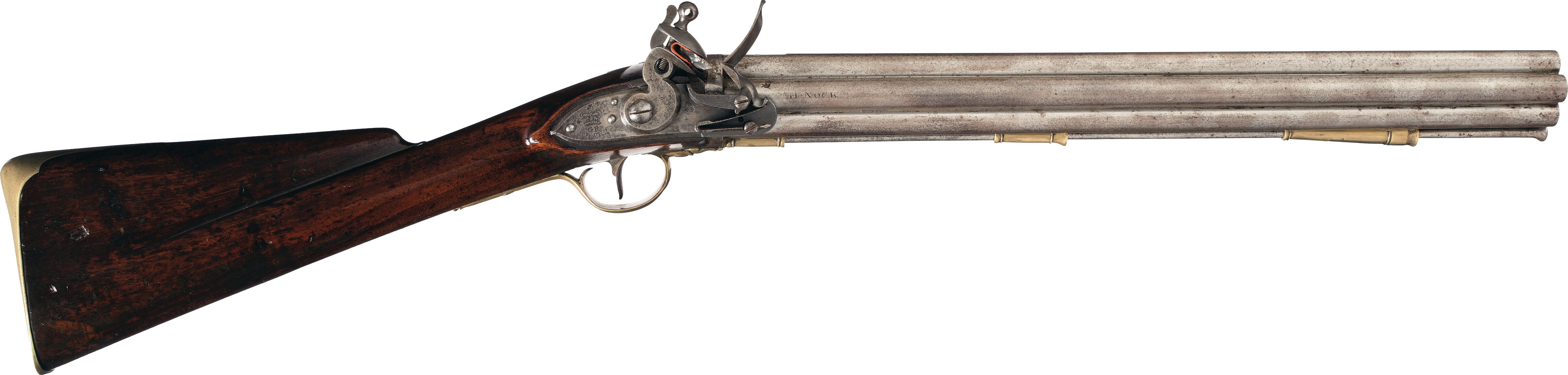 Second Model H. Nock Flintlock Volley Gun | Rock Island Auction