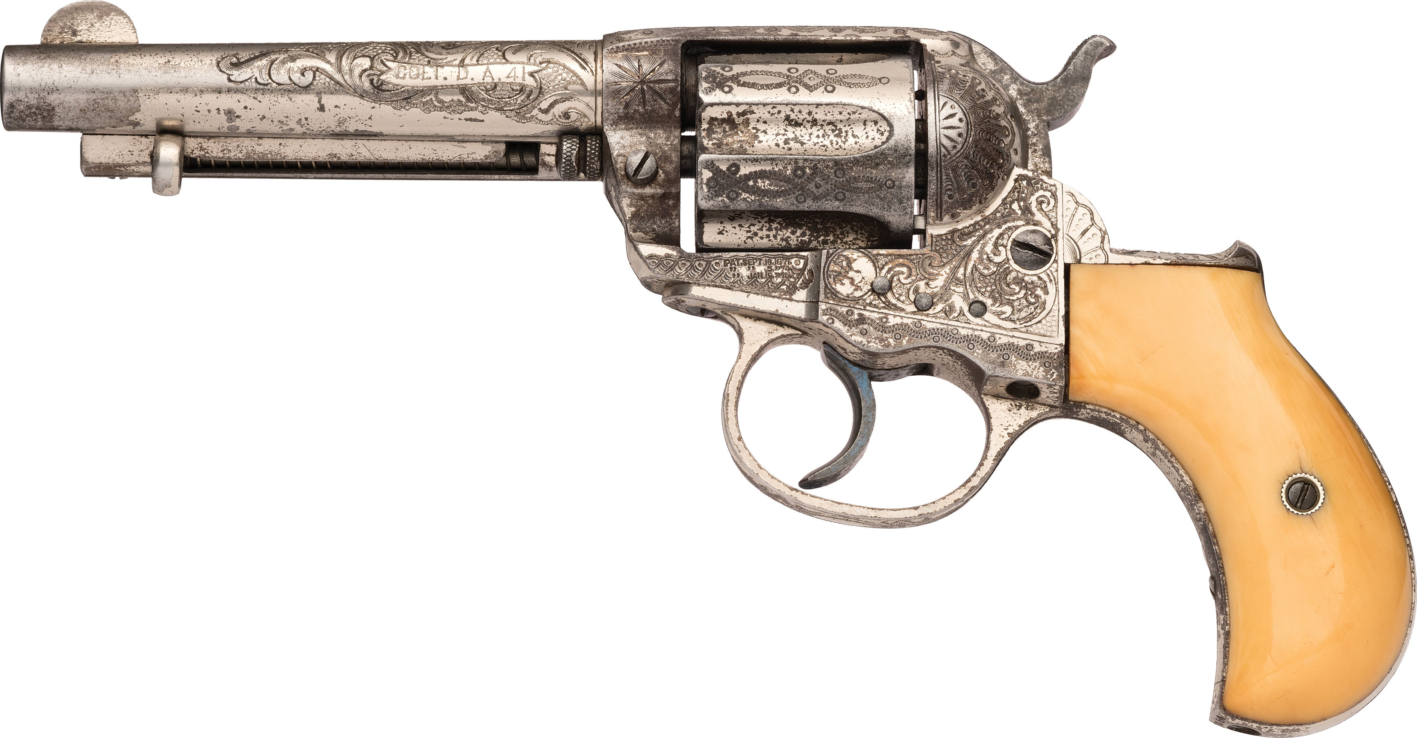 Factory Engraved Colt Model 1877 Thunderer Revolver | Rock Island Auction