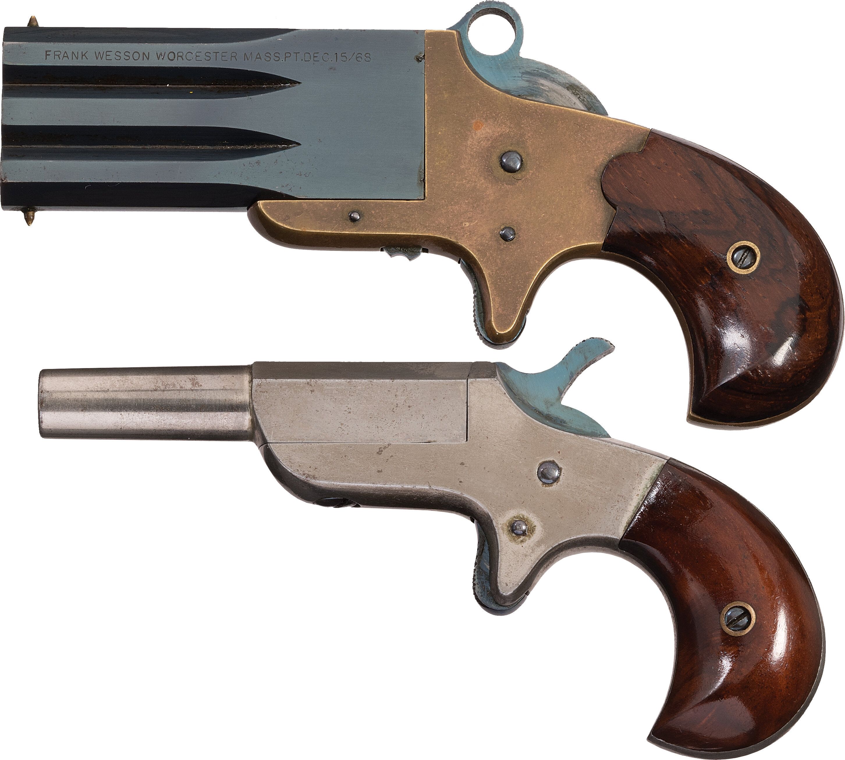 Two American Spur Trigger Pocket Pistols | Rock Island Auction