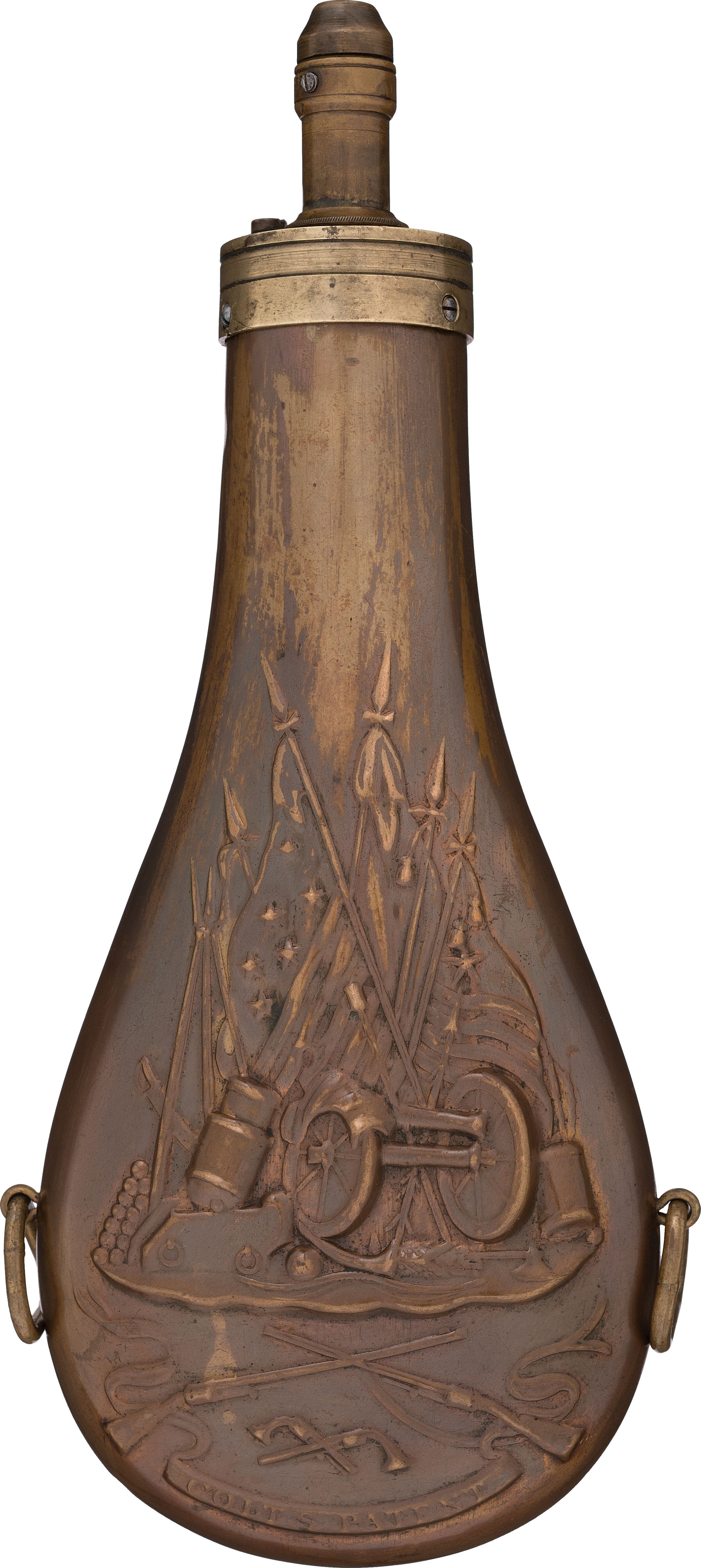 U.S. Military Inspected Colt Patent Dragoon Powder Flask | Rock Island ...