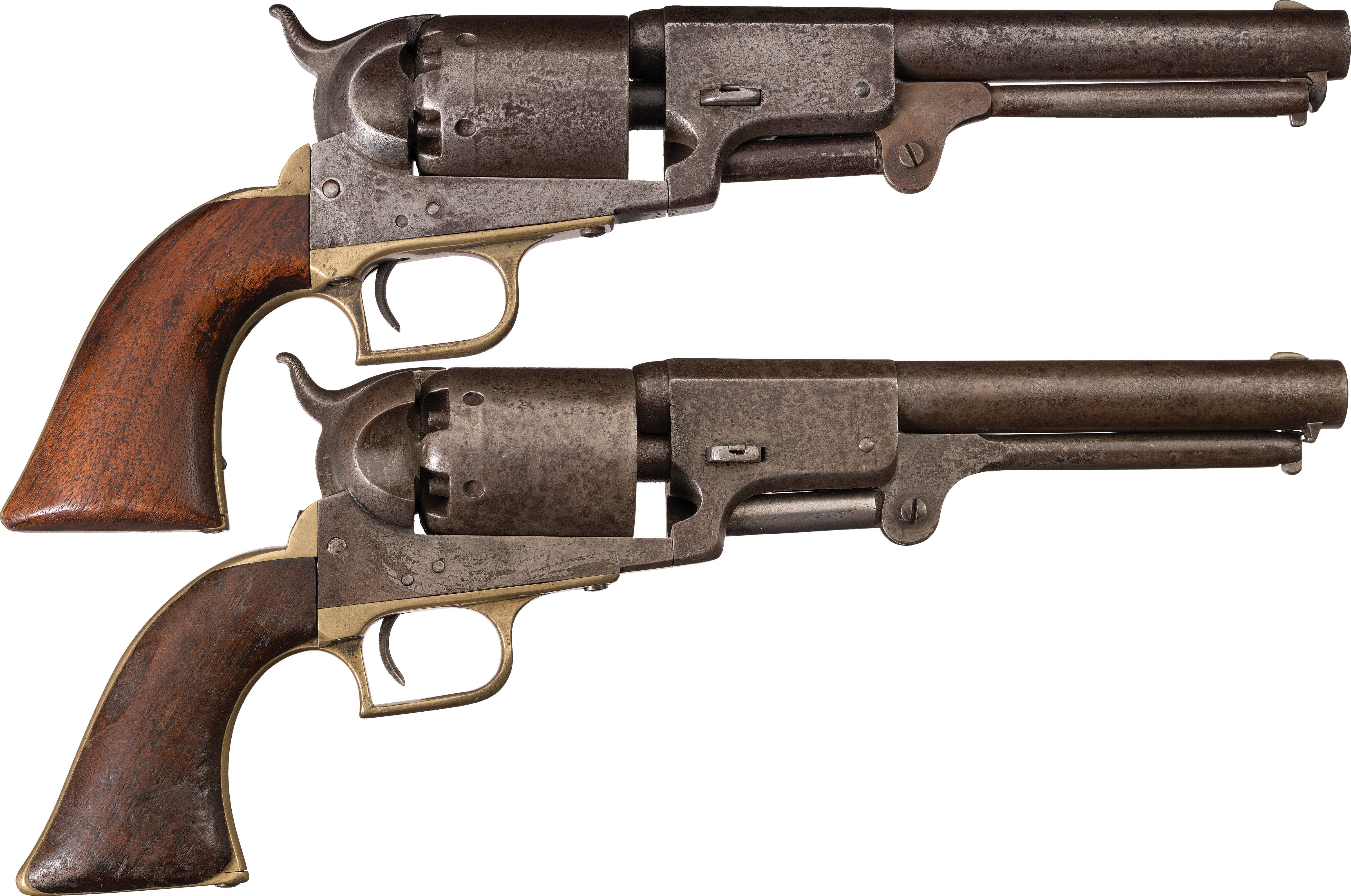 Pair of Consecutively Serial Numbered U.S. Colt Fluck Dragoons | Rock ...