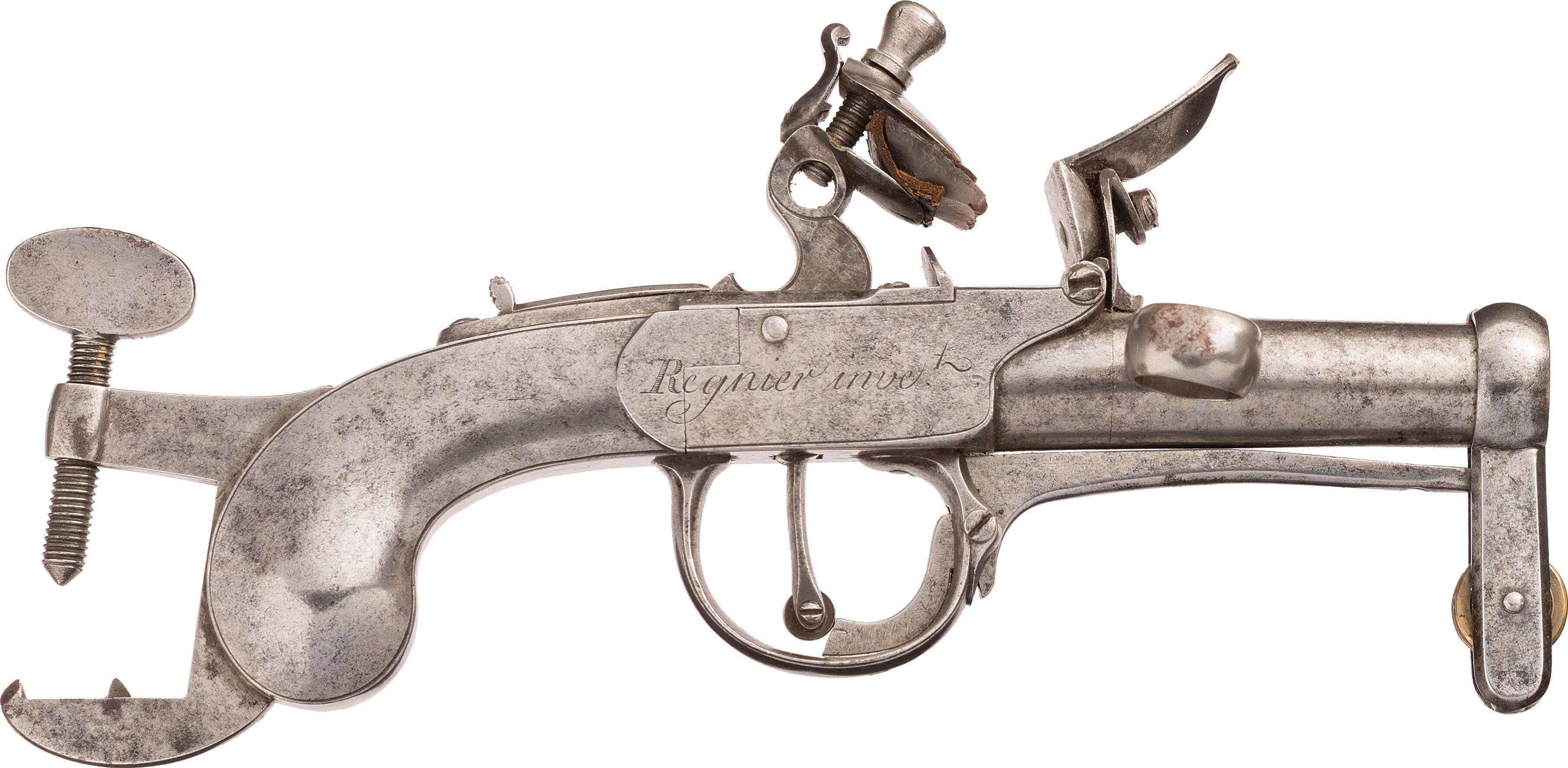 Regnier Flintlock Trap/Alarm Pistol | Rock Island Auction