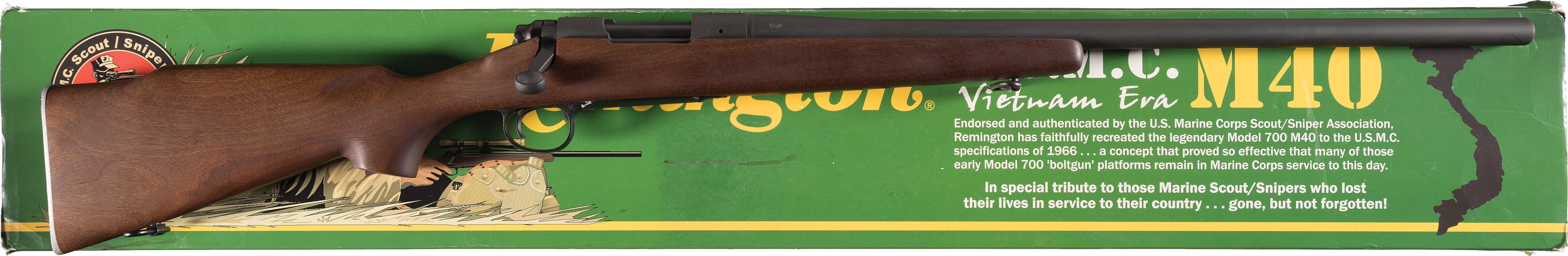 Remington M700/M40 U.S.M.C. Commemorative Sniper Rifle with Box | Rock ...