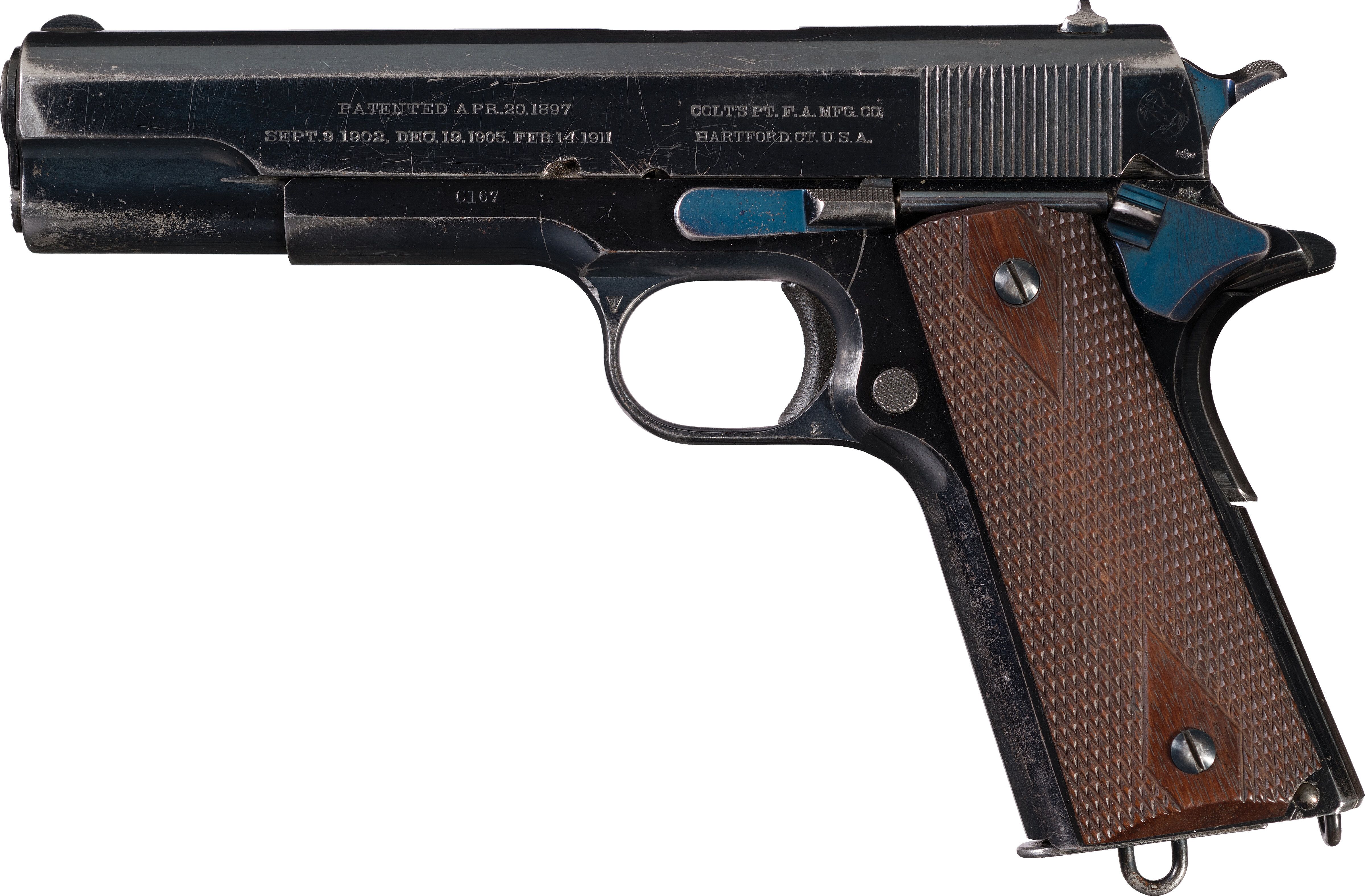 Inscribed Three Digit Serial Number Colt Government Model Pistol | Rock ...