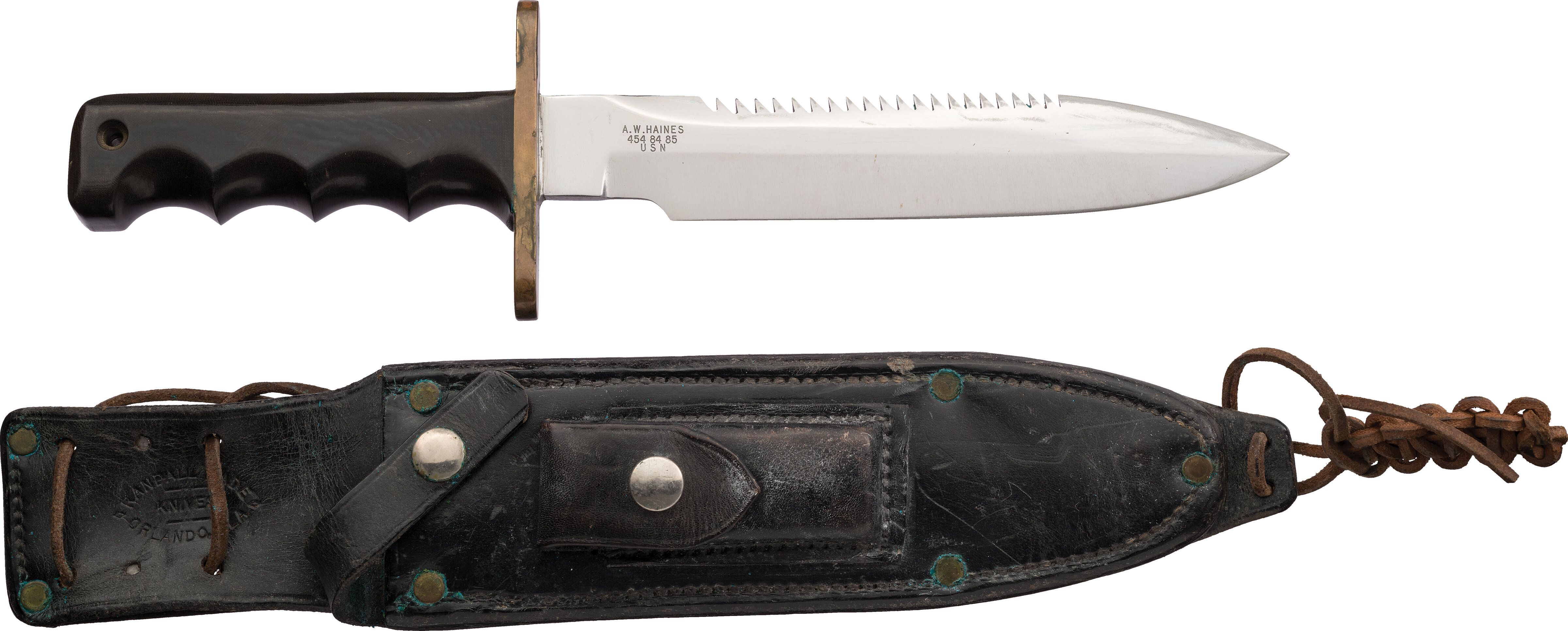 Solingen Production Randall Model 14 Attack Knife with Sheath | Rock ...