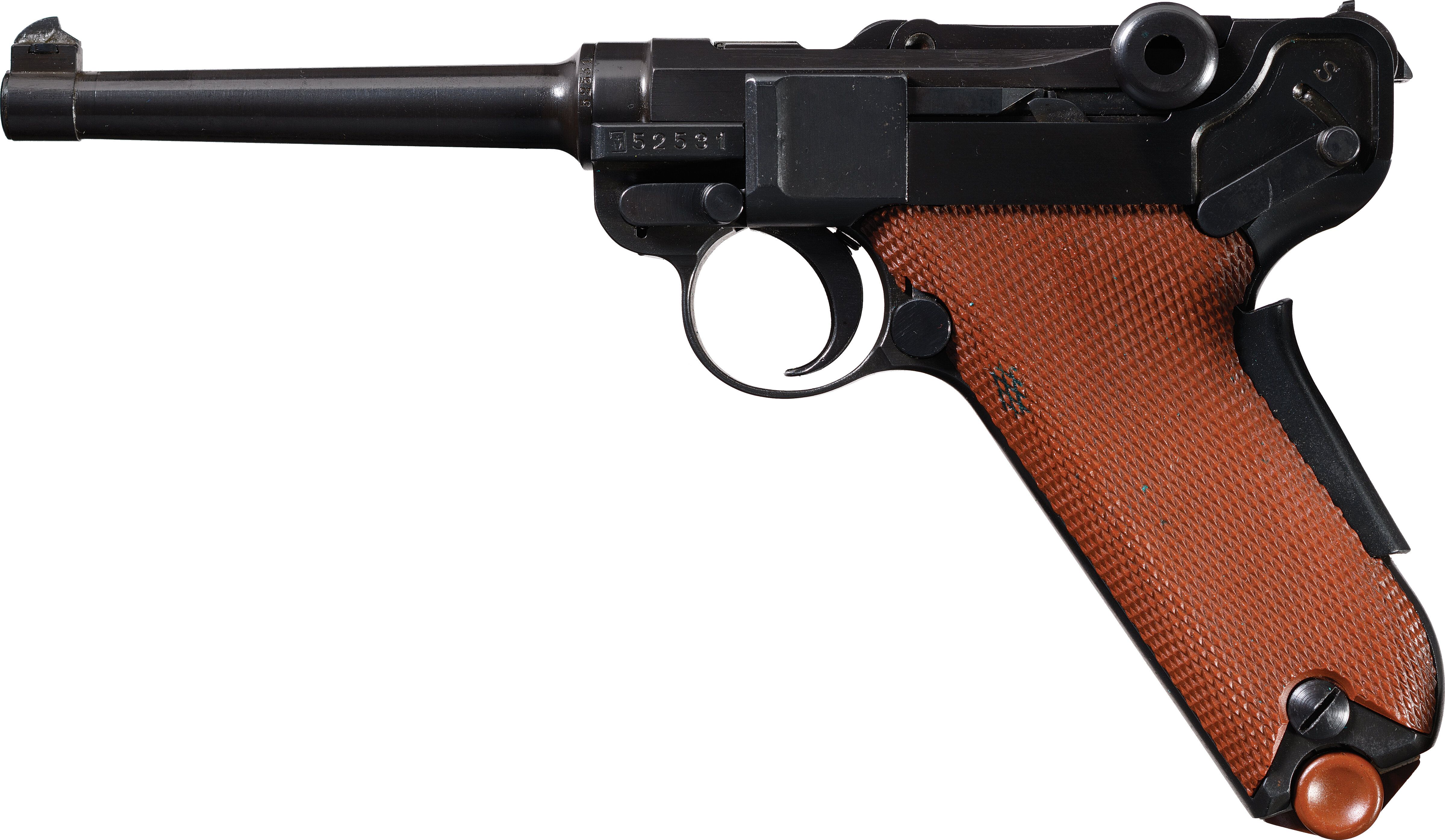 Swiss Bern Model 1929 Luger with Red Grips and Holster | Rock Island ...