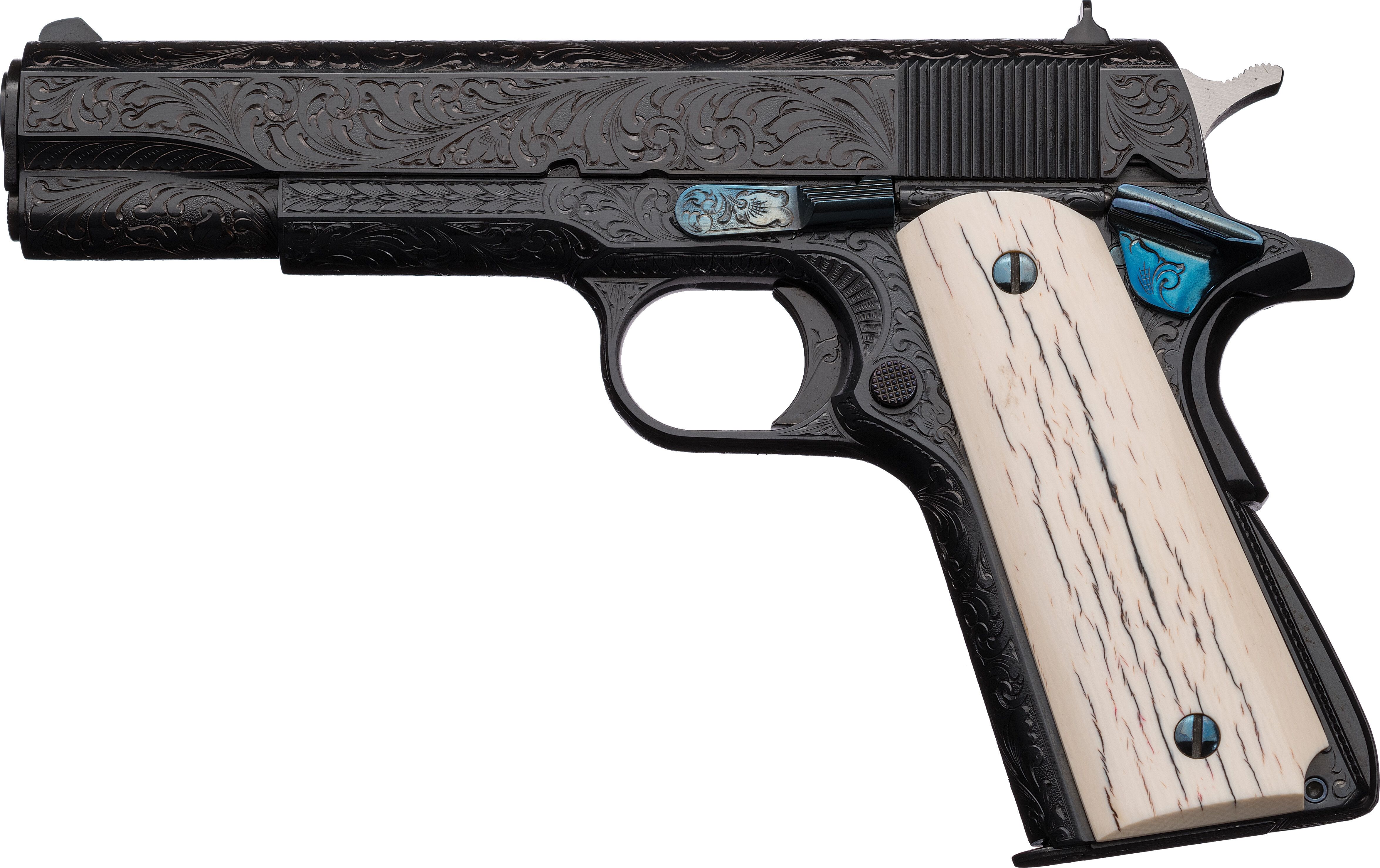 Signed Master Engraved Colt Government Model Pistol | Rock Island Auction