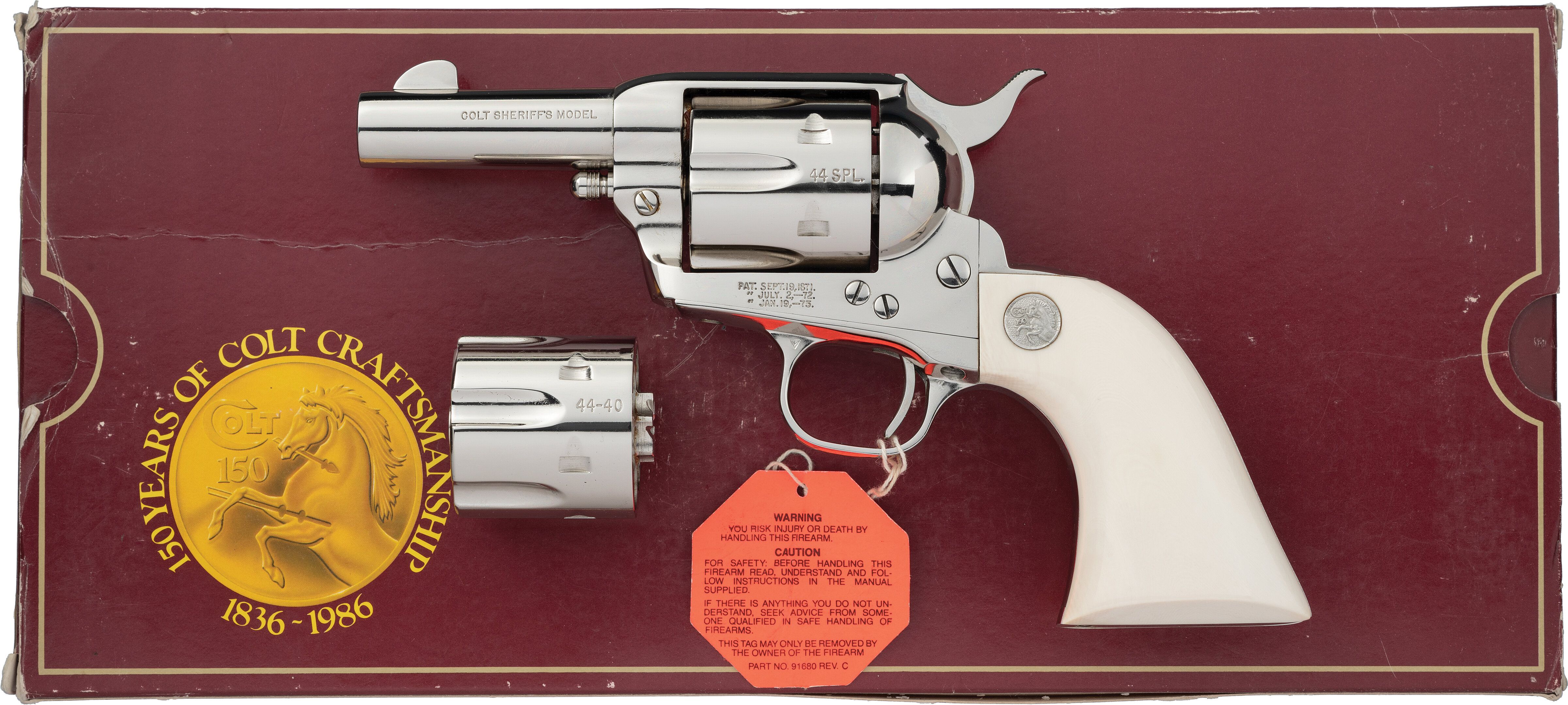 Colt Sheriff's Model Single Action Army with Extra Cylinder | Rock ...