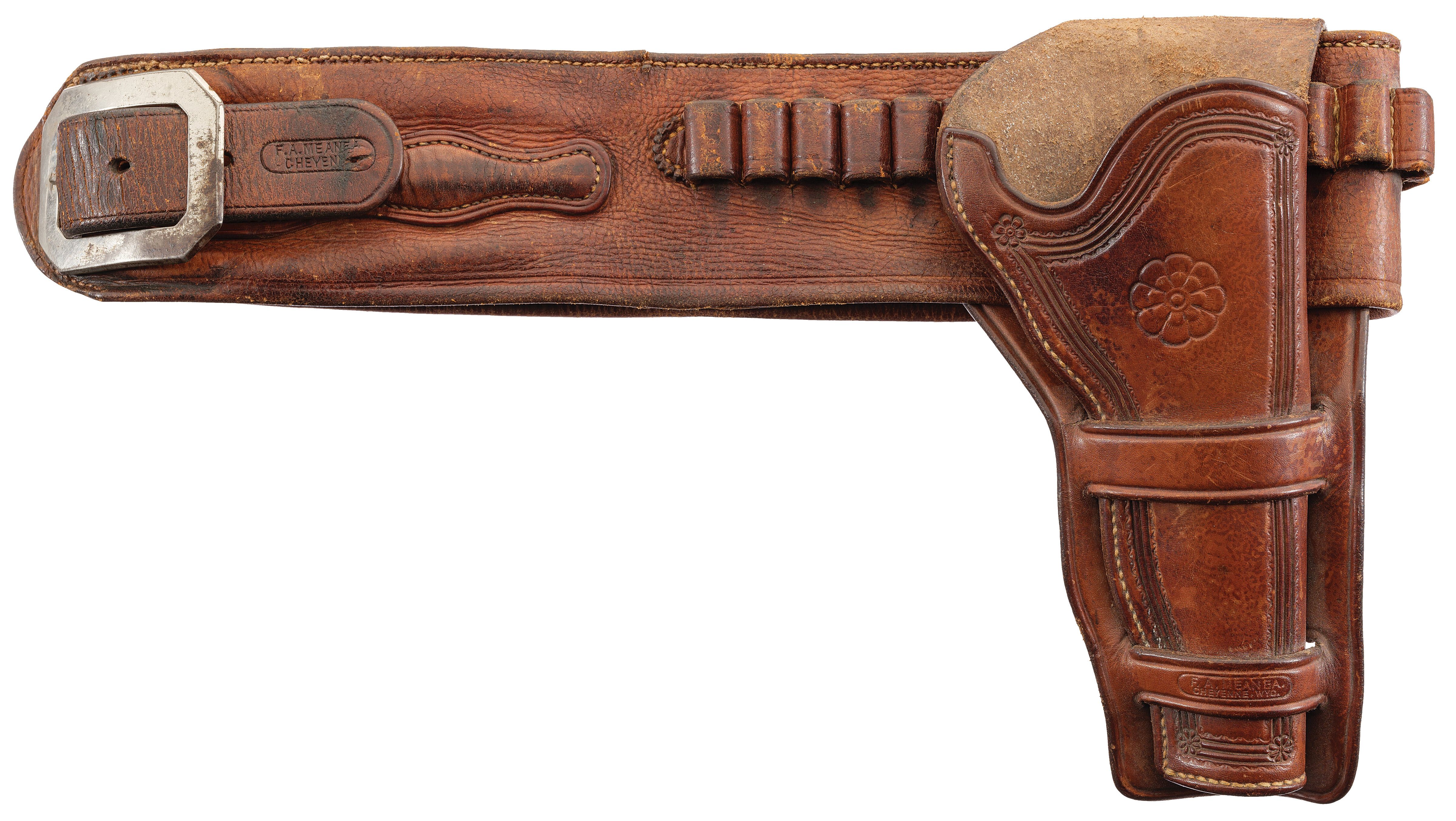 F.A. Meanea Cheyenne Marked Double Loop Holster and Belt | Rock Island ...