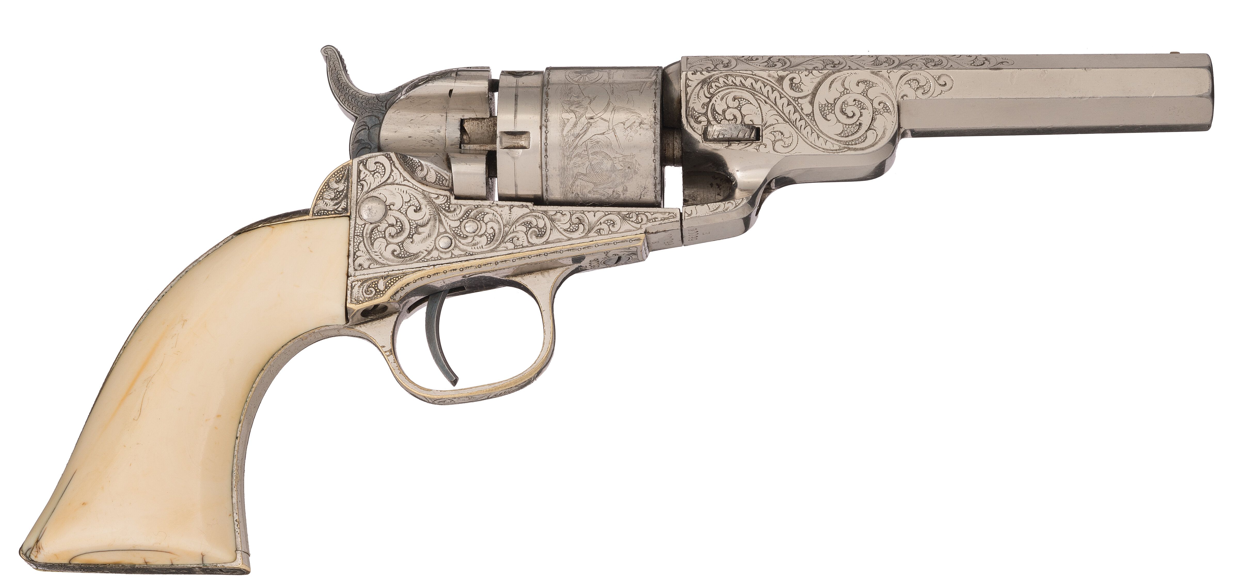 Factory Engraved Colt Pocket Navy Conversion Revolver | Rock Island Auction