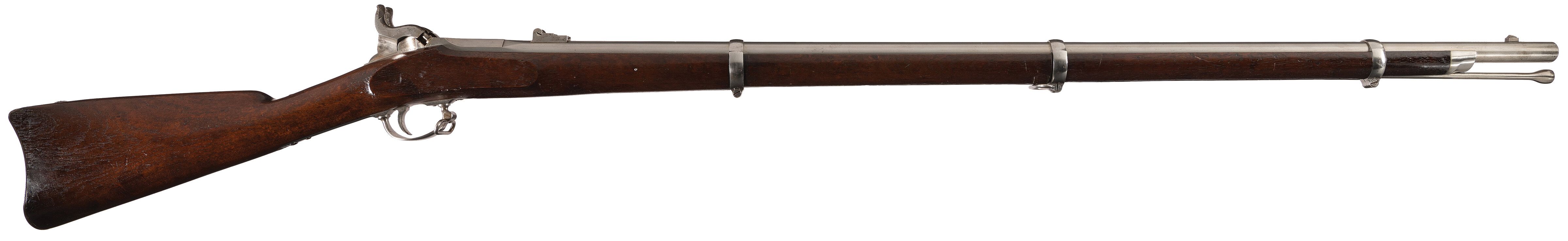 Civil War U.S. Lindsay "Two Shot" Model 1863 Double Rifle-Musket | Rock ...