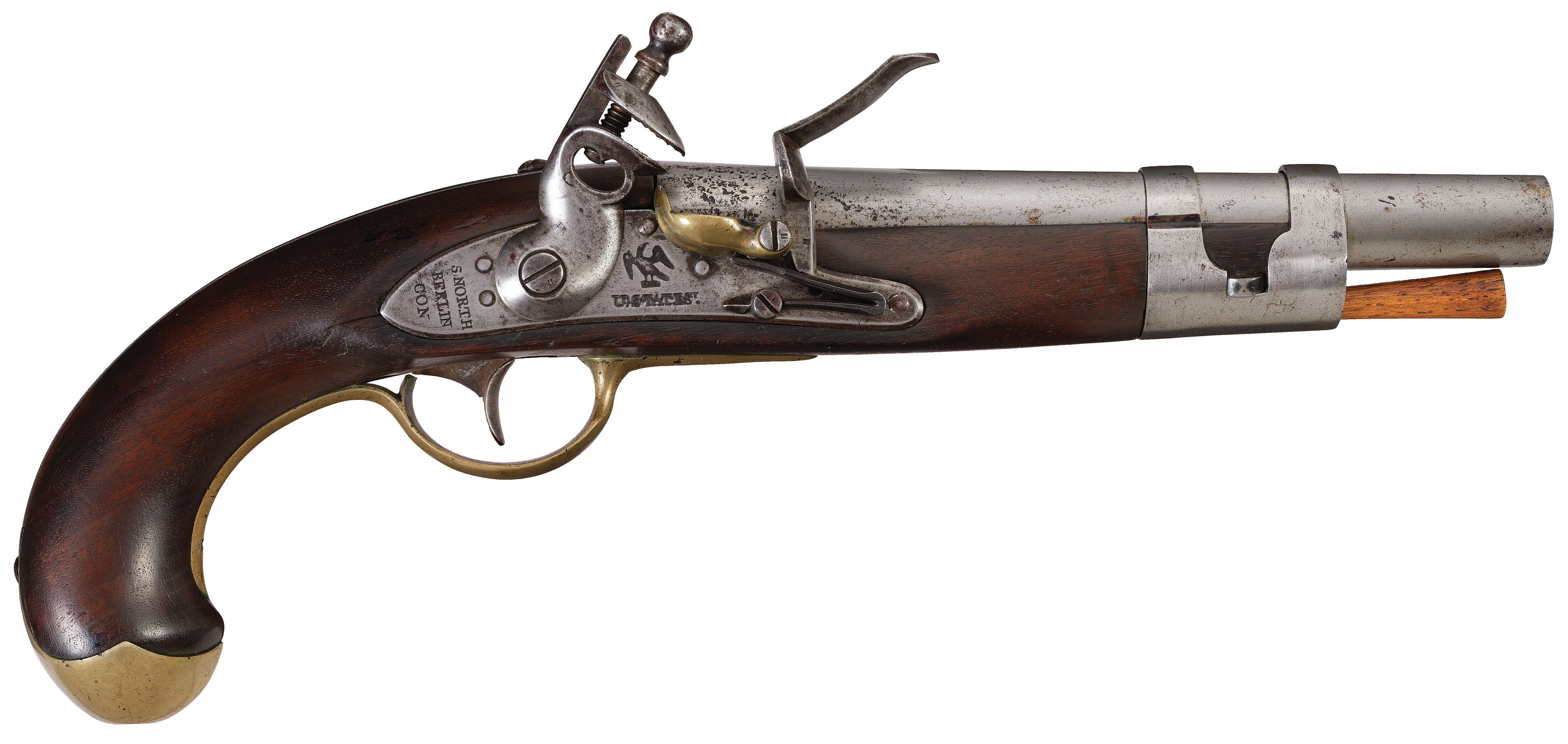 U.S. Simeon North Transitional 1811 Flintlock Pistol | Rock Island Auction