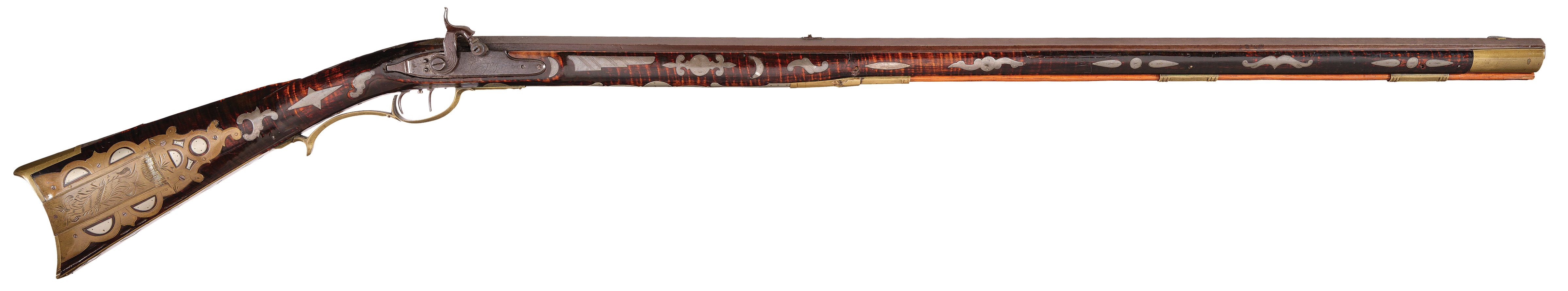 G. Fay Signed Bedford County Percussion Long Rifle | Rock Island Auction