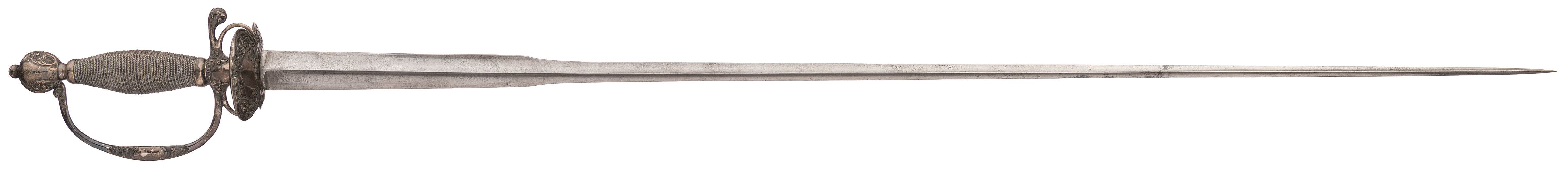 Fine Silver Hilted Colichemarde/Small Sword | Rock Island Auction