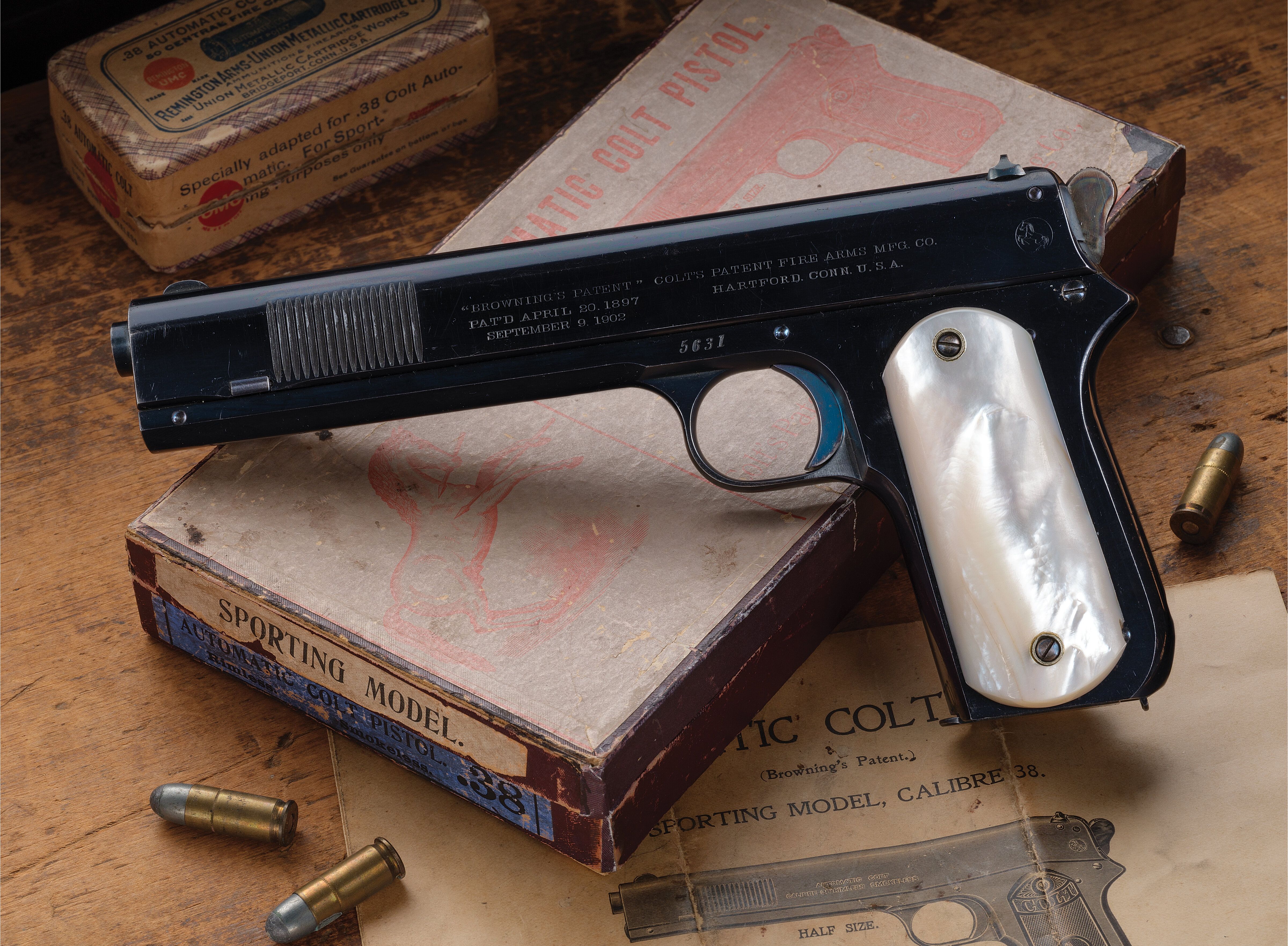 Colt Model 1902 Sporting Pistol with Rare Picture Box | Rock Island Auction