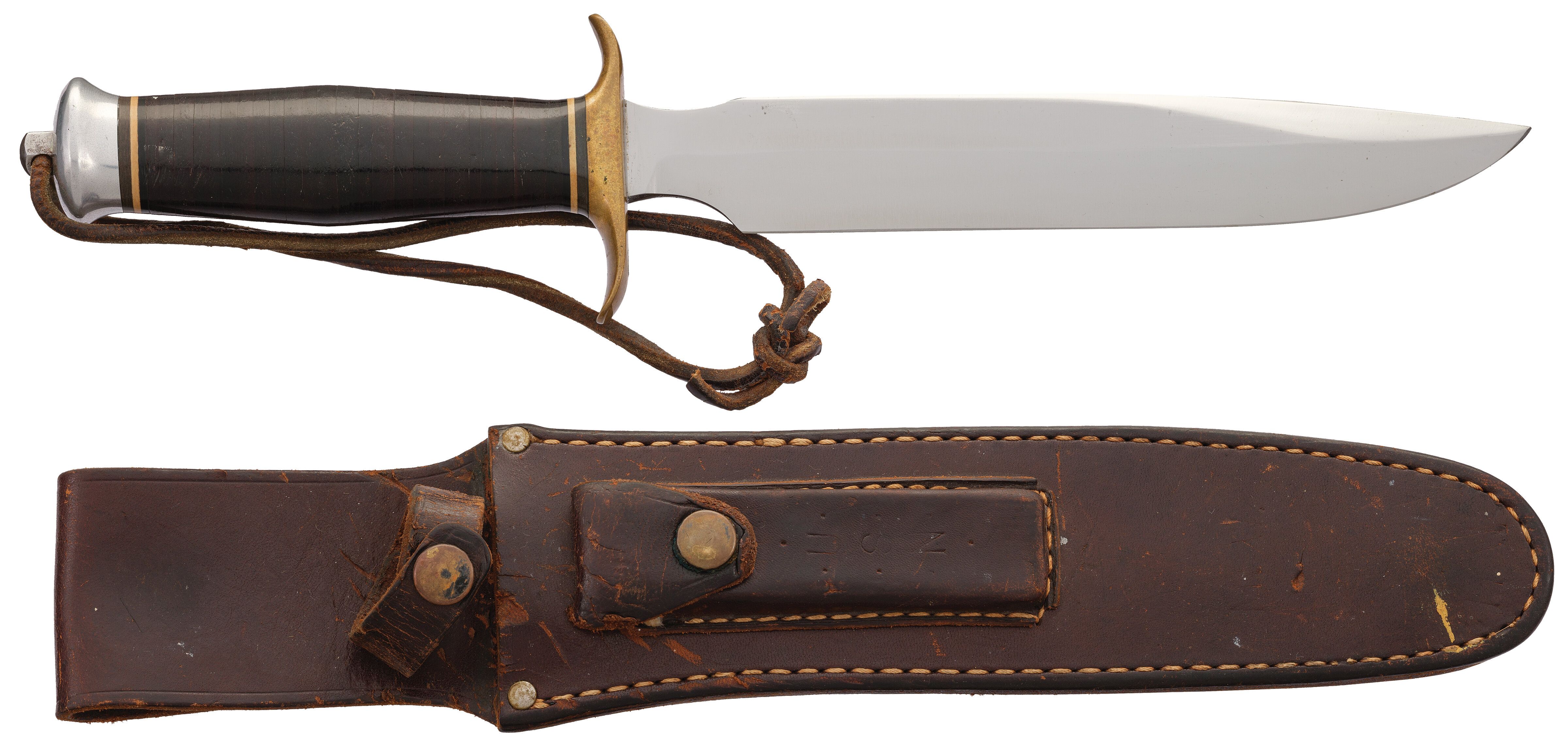 World War II Era Randall Springfield Fighter Knife with Sheath | Rock ...