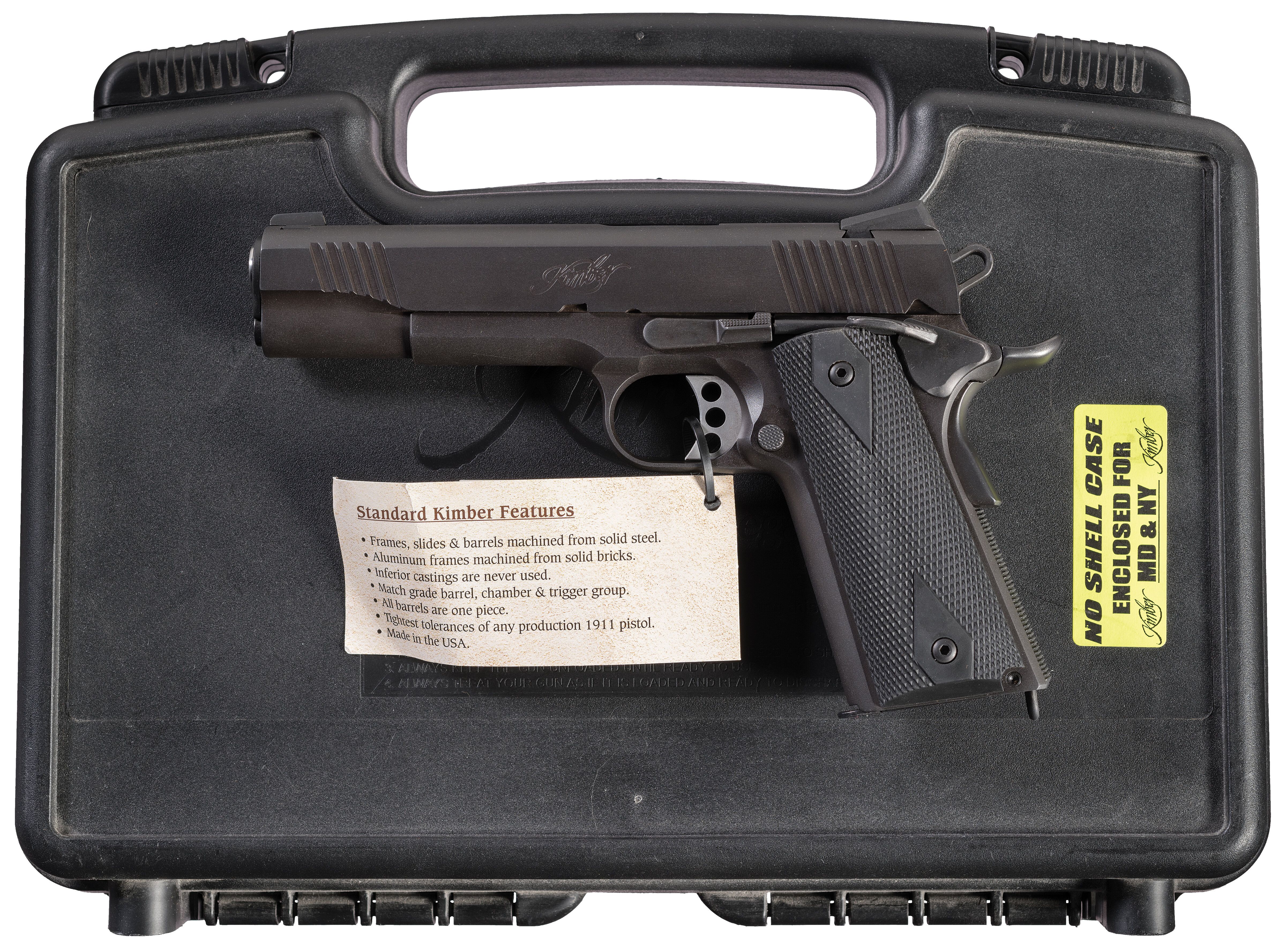Documented U.S. Marine Corps Kimber DET-1 1911 Pistol | Rock Island Auction