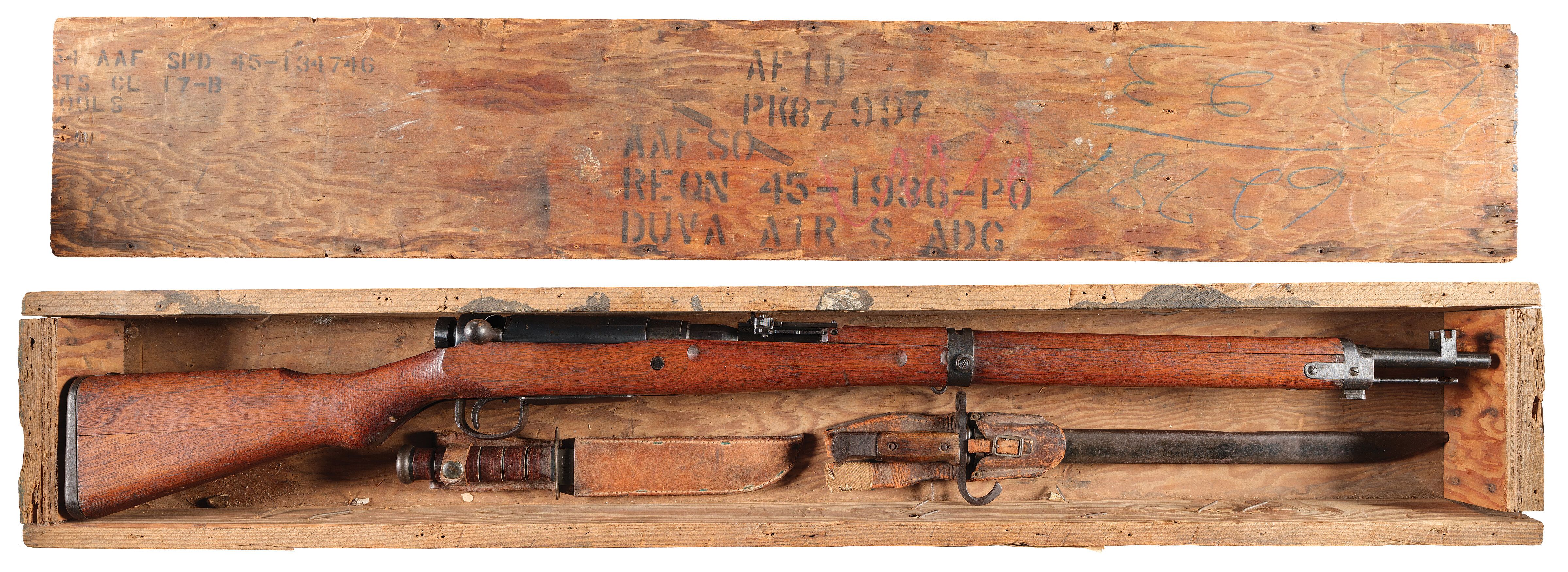 Imperial Japanese Type 99 Rifle with Crate and Artifacts | Rock Island ...