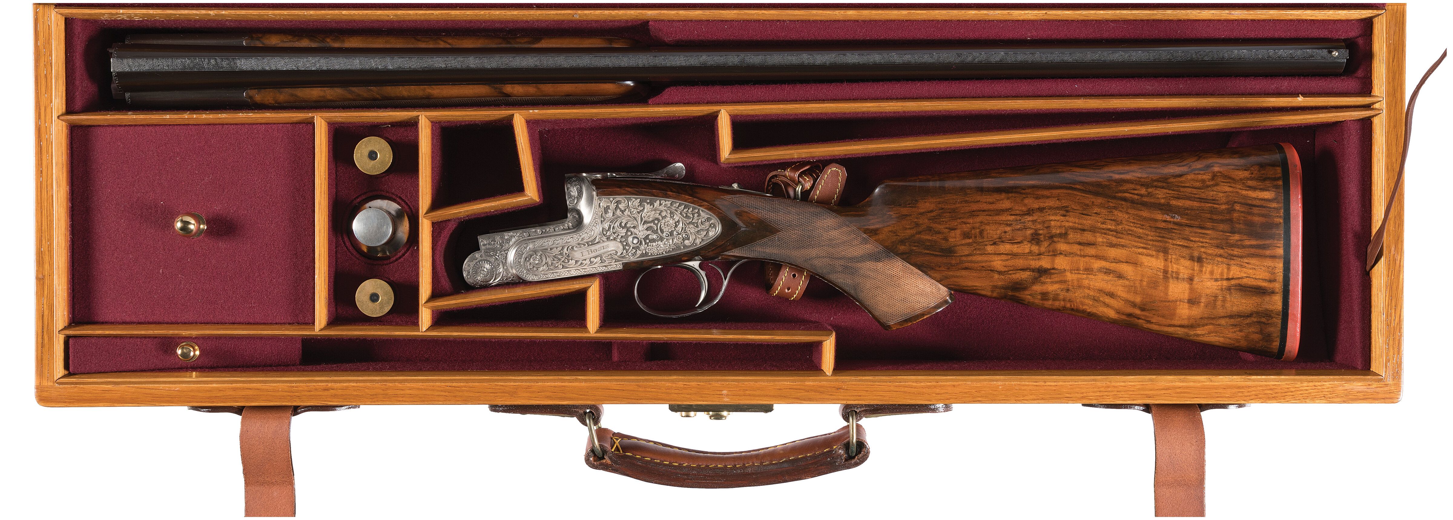 Muffolini Engraved Luciano Bosis Titanium Sidelock Shotgun | Rock ...