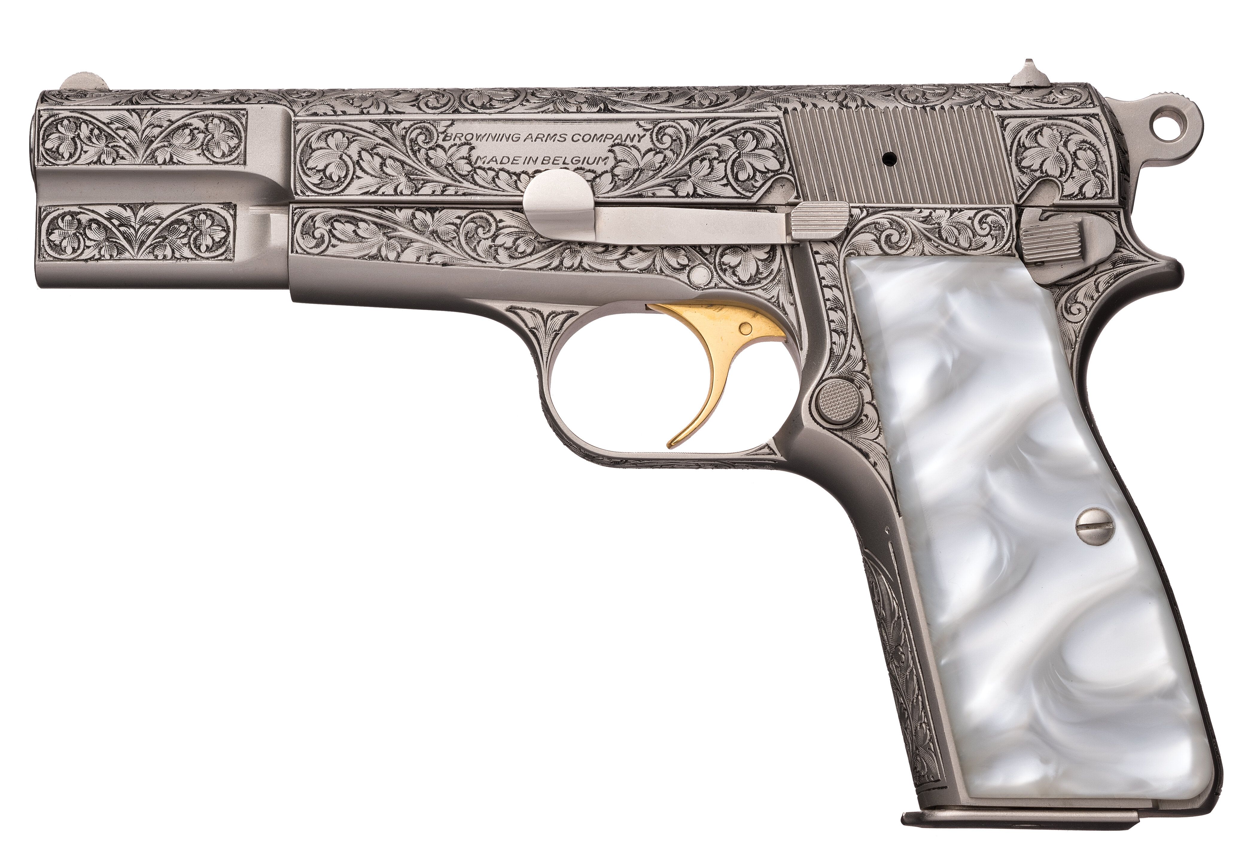 Factory Engraved Belgian Browning Renaissance High-Power Pistol | Rock ...