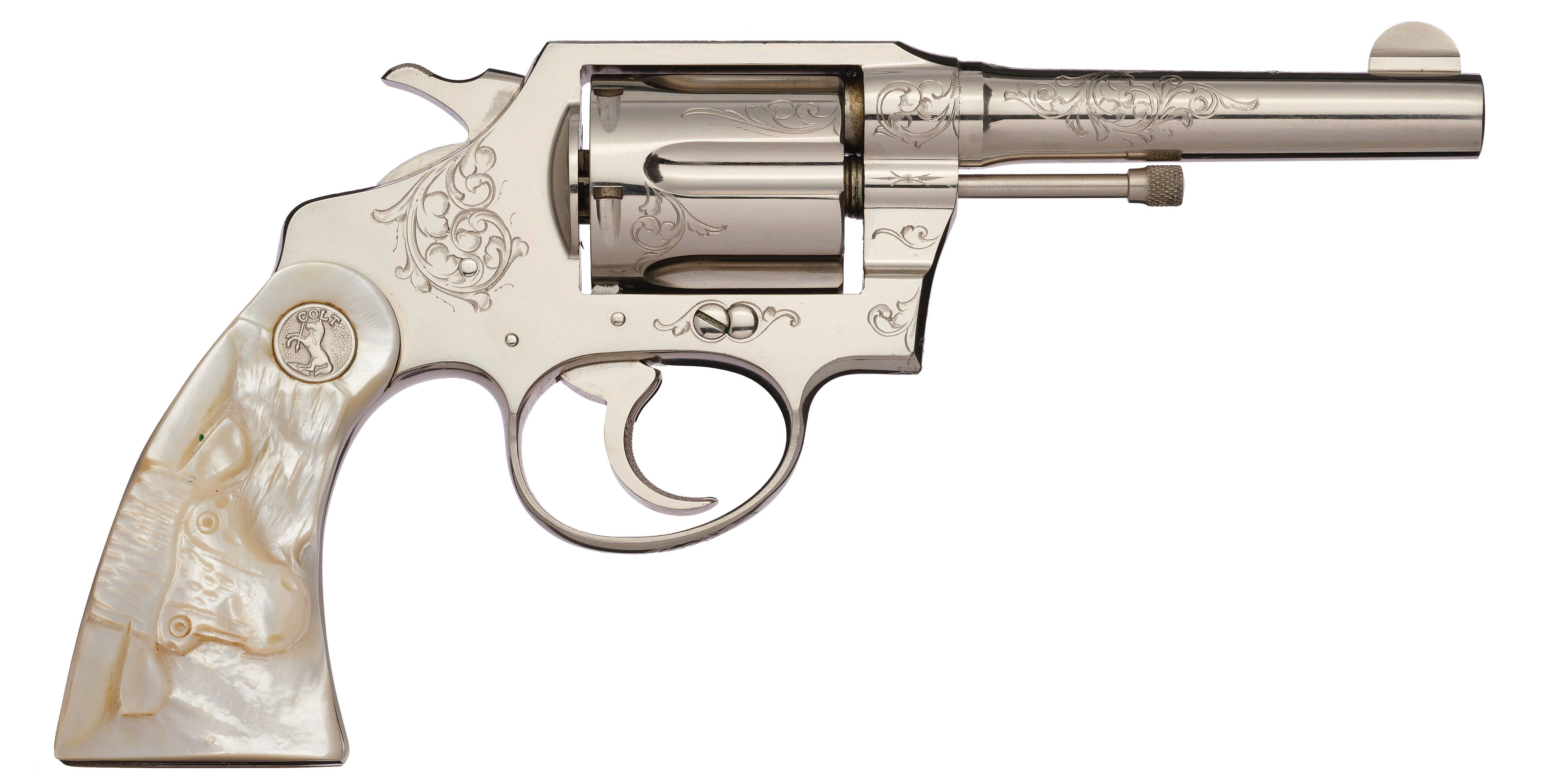Factory Engraved Colt Police Positive Special Da Revolver Rock Island