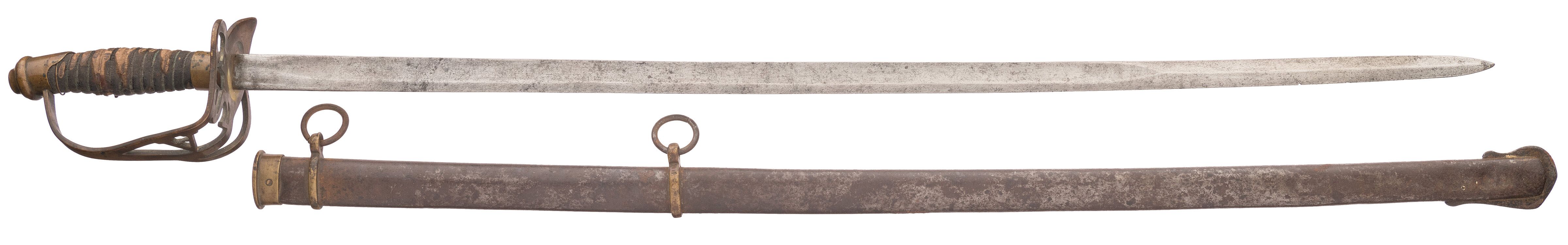 Civil War Confederate Froelich Officer’s Sword & Accessories | Rock ...