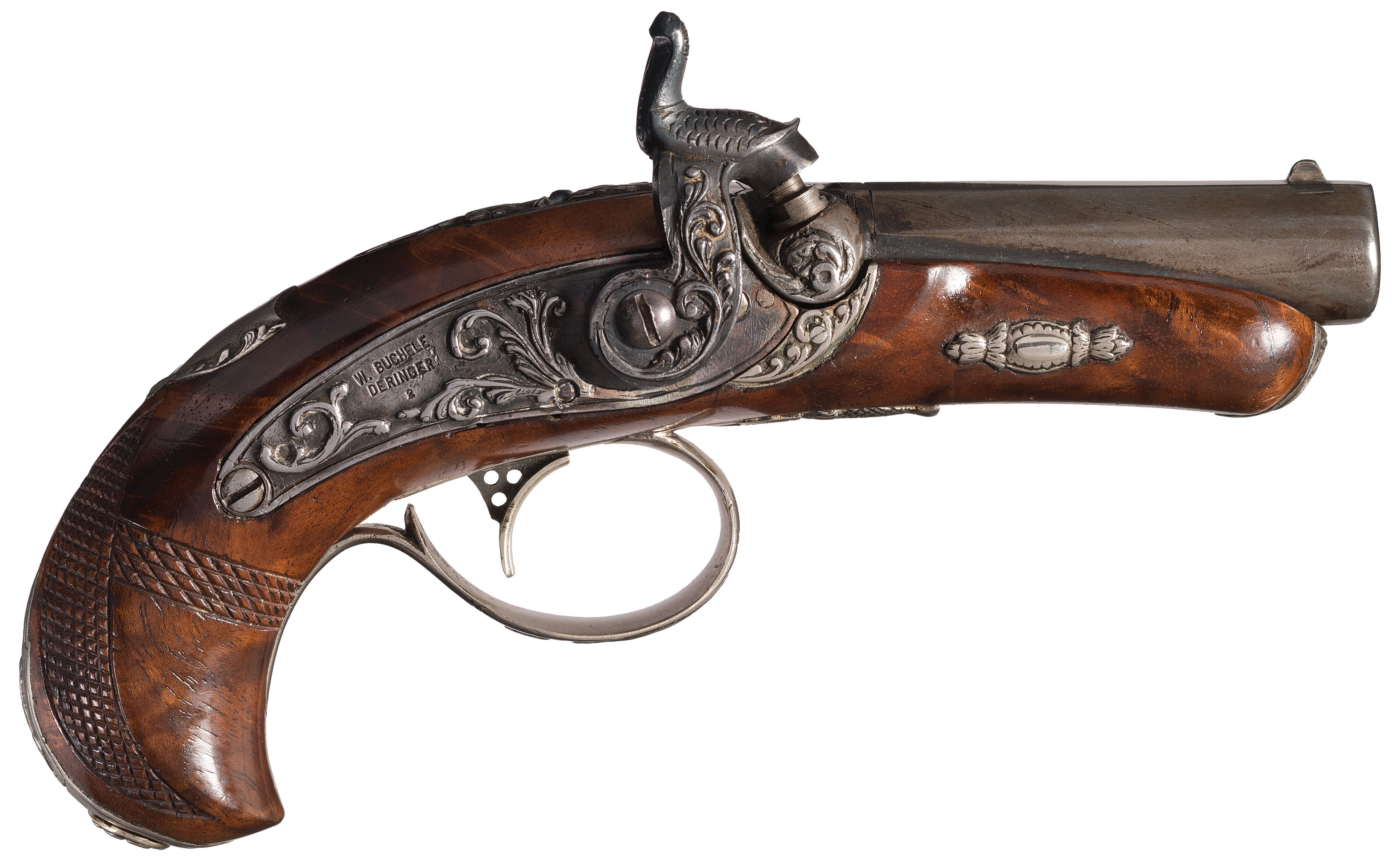 Deringer Percussion Pocket Pistol by William Buchele | Rock Island Auction